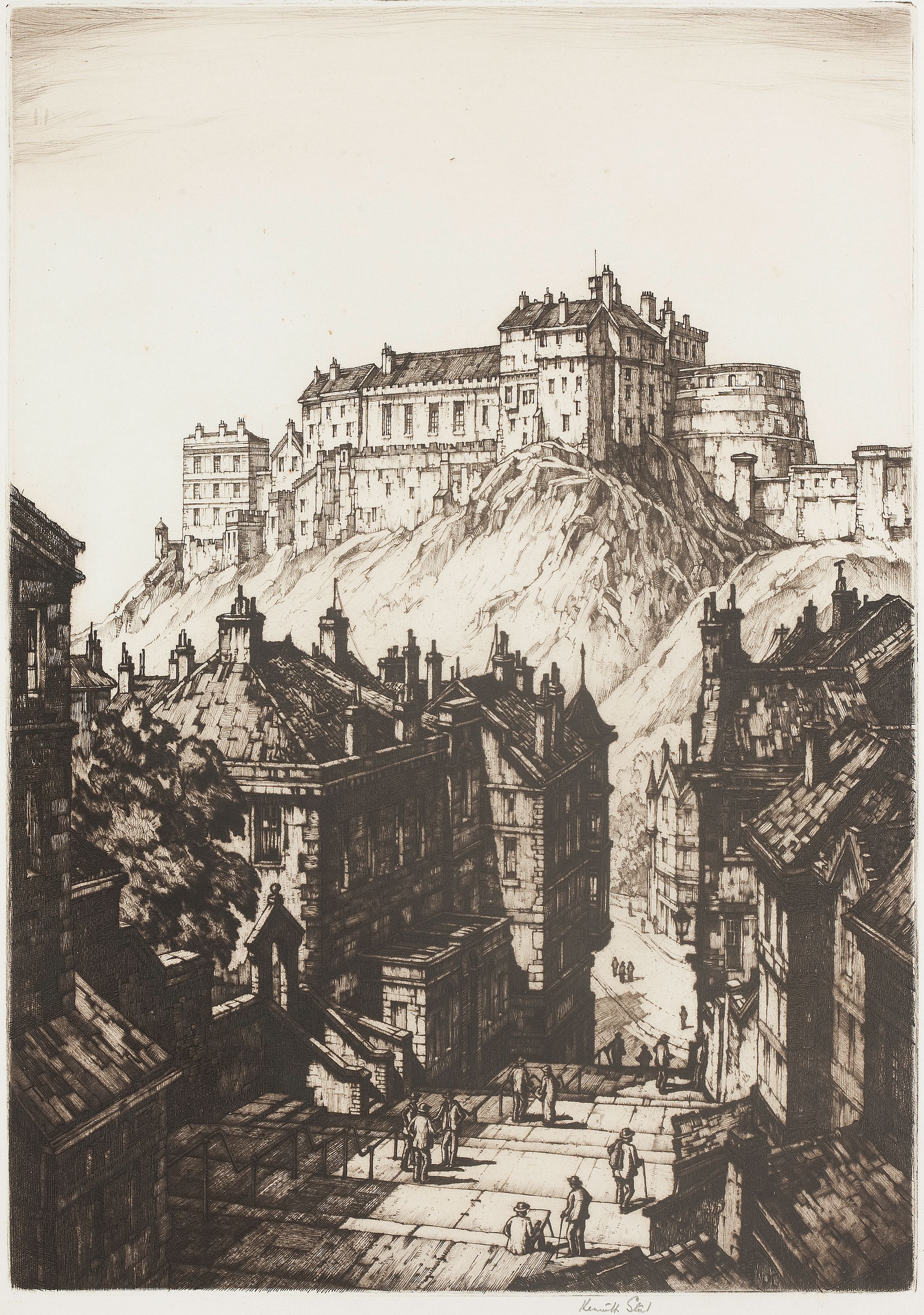 Bonhams : STEEL (KENNETH) Edinburgh Castle