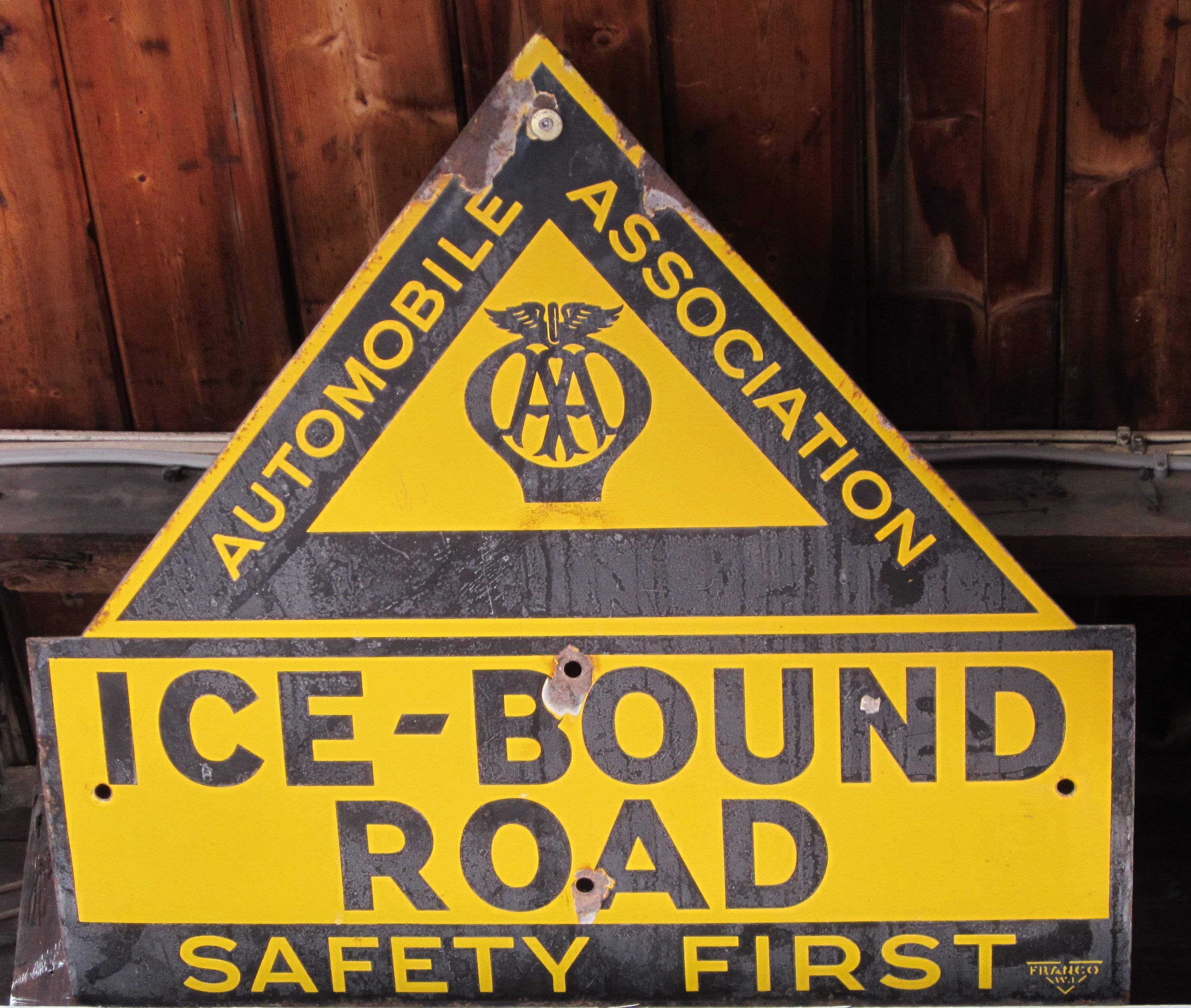 Bonhams Cars : Two AA signs,