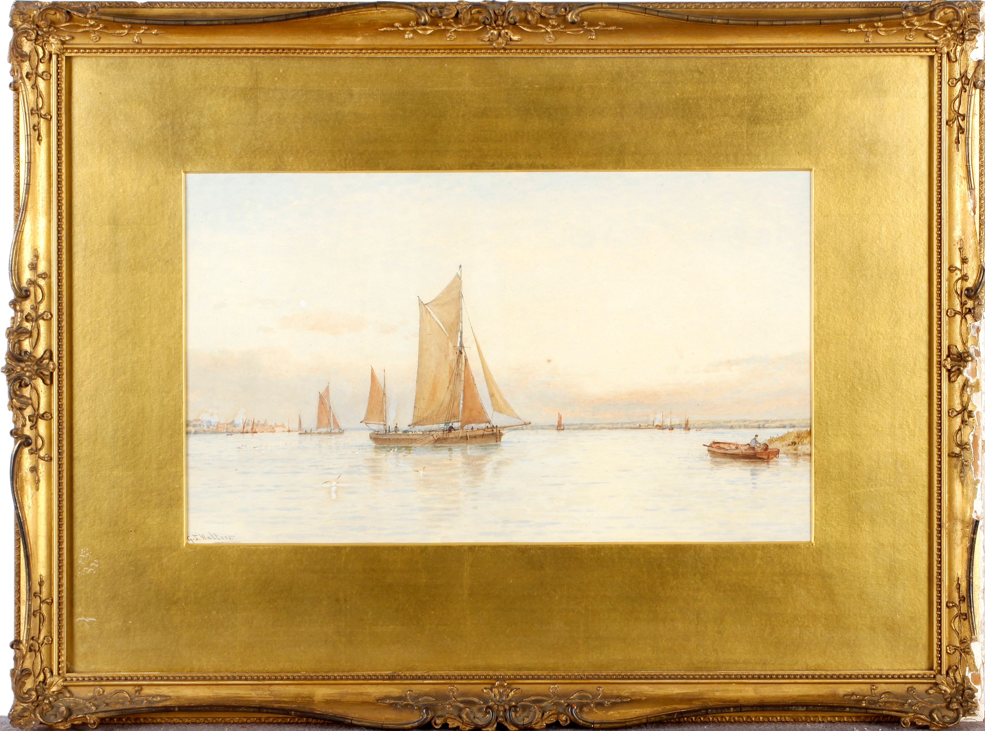 Bonhams : George Stanfield Walters (British, 1838-1924) Shipping scene ...