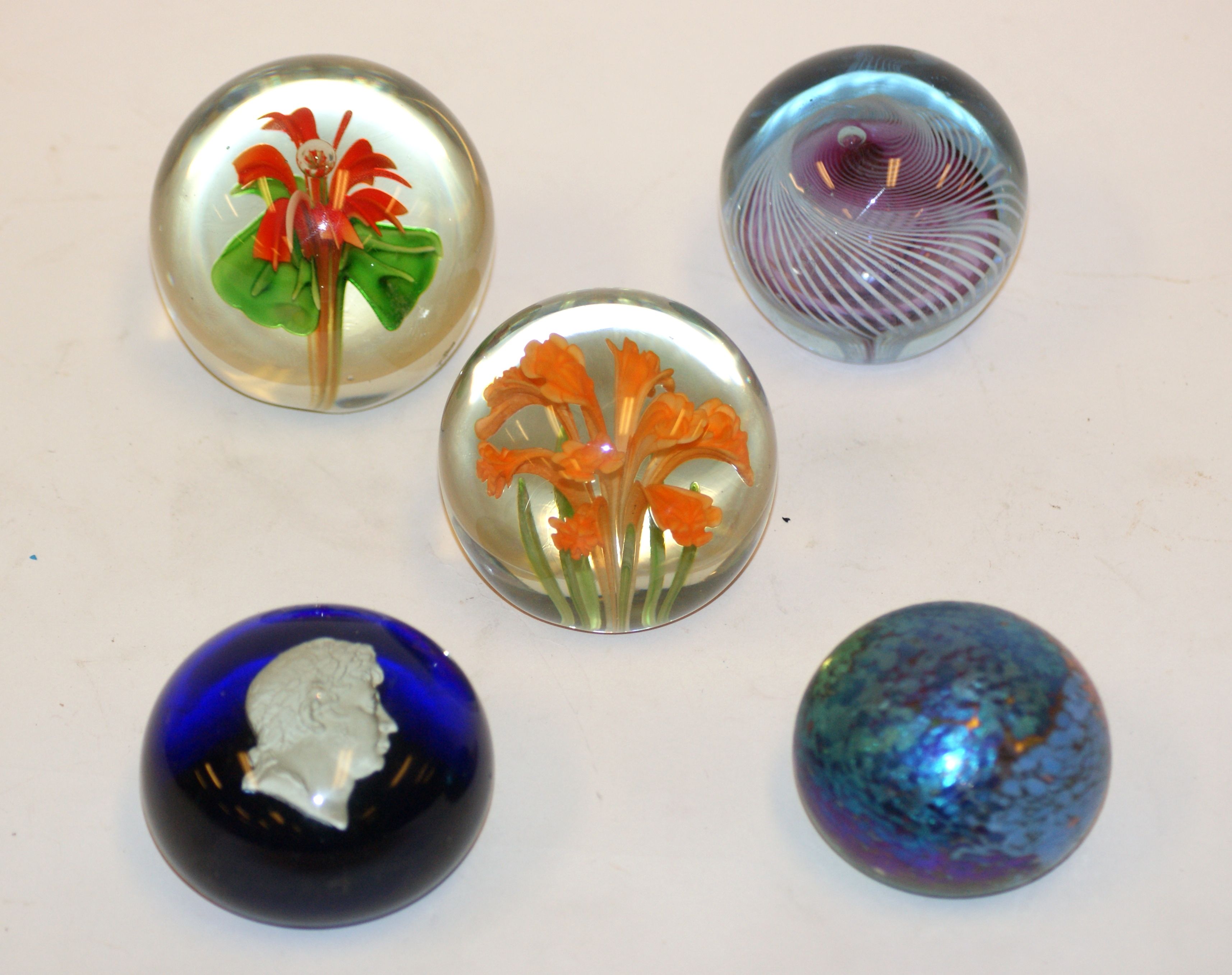 Bonhams : A 19th century sulphide paperweight depicting a Roman emperor ...