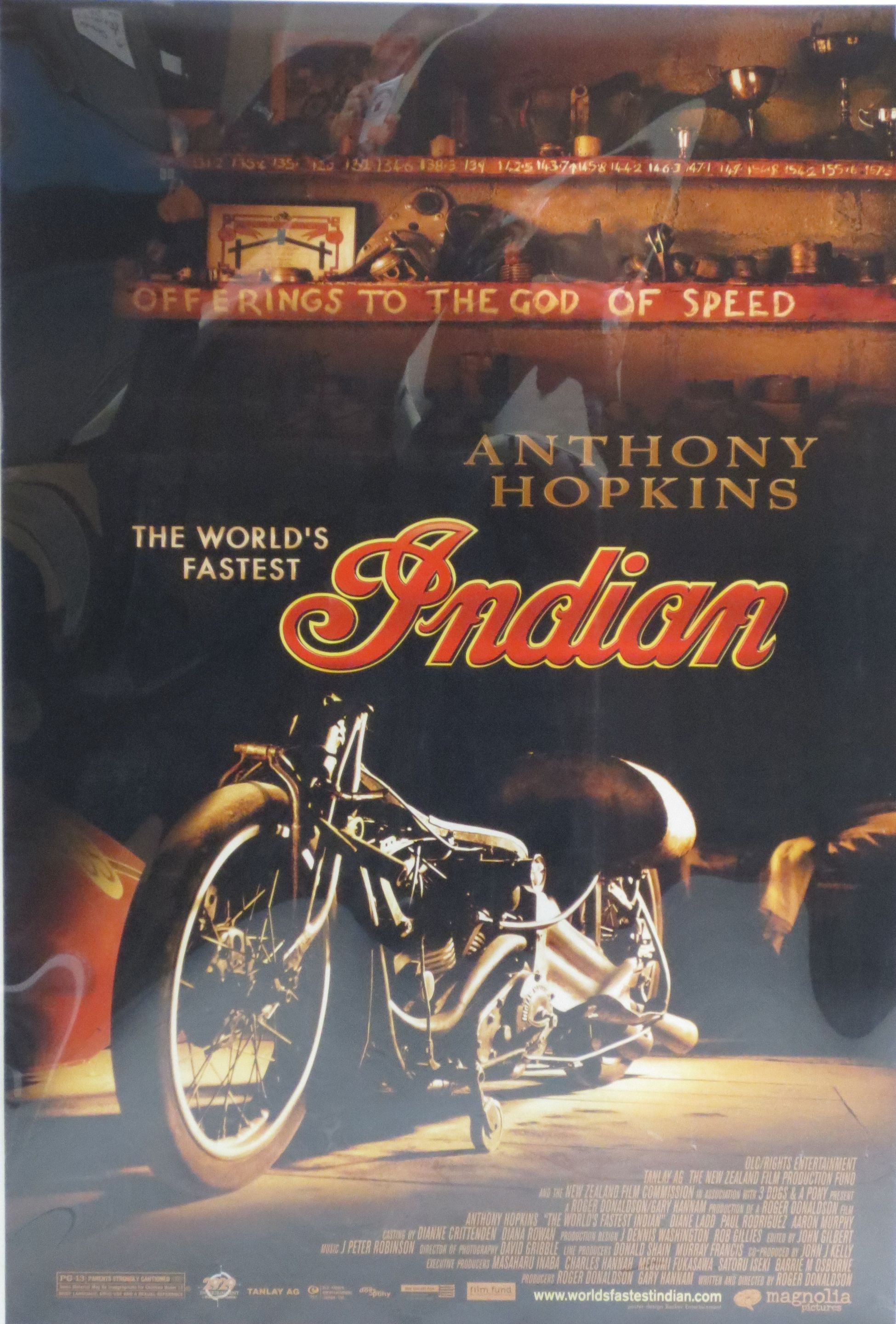 Bonhams Cars : 'The World's Fastest Indian, film poster,