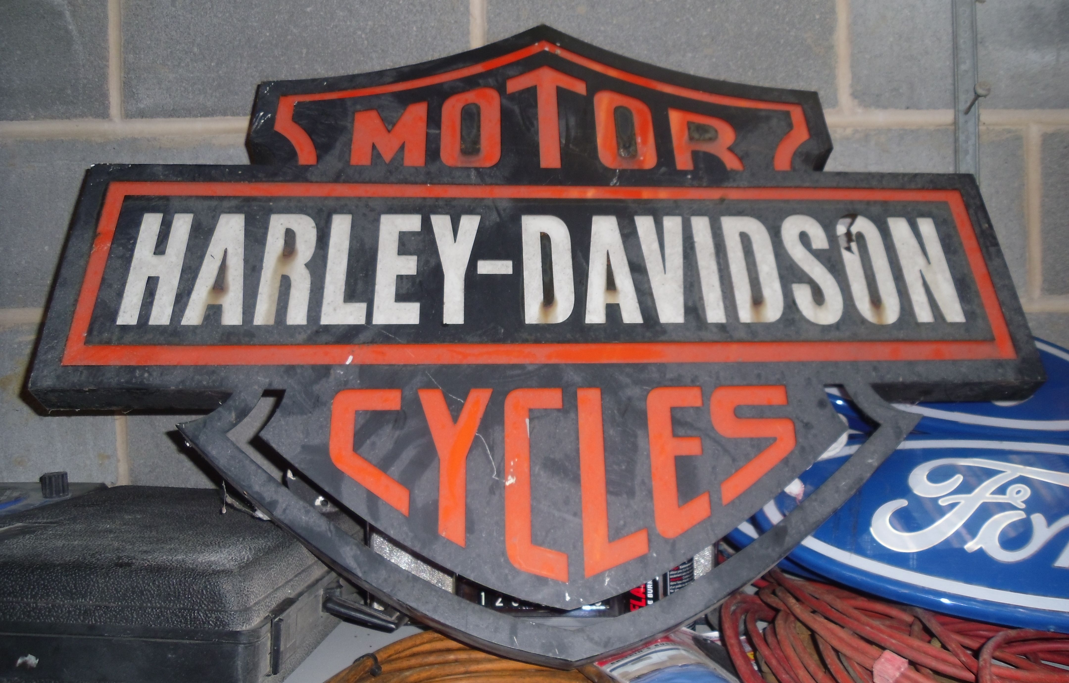Large Harley Davidson Metal Signs High Performance Garage Signs