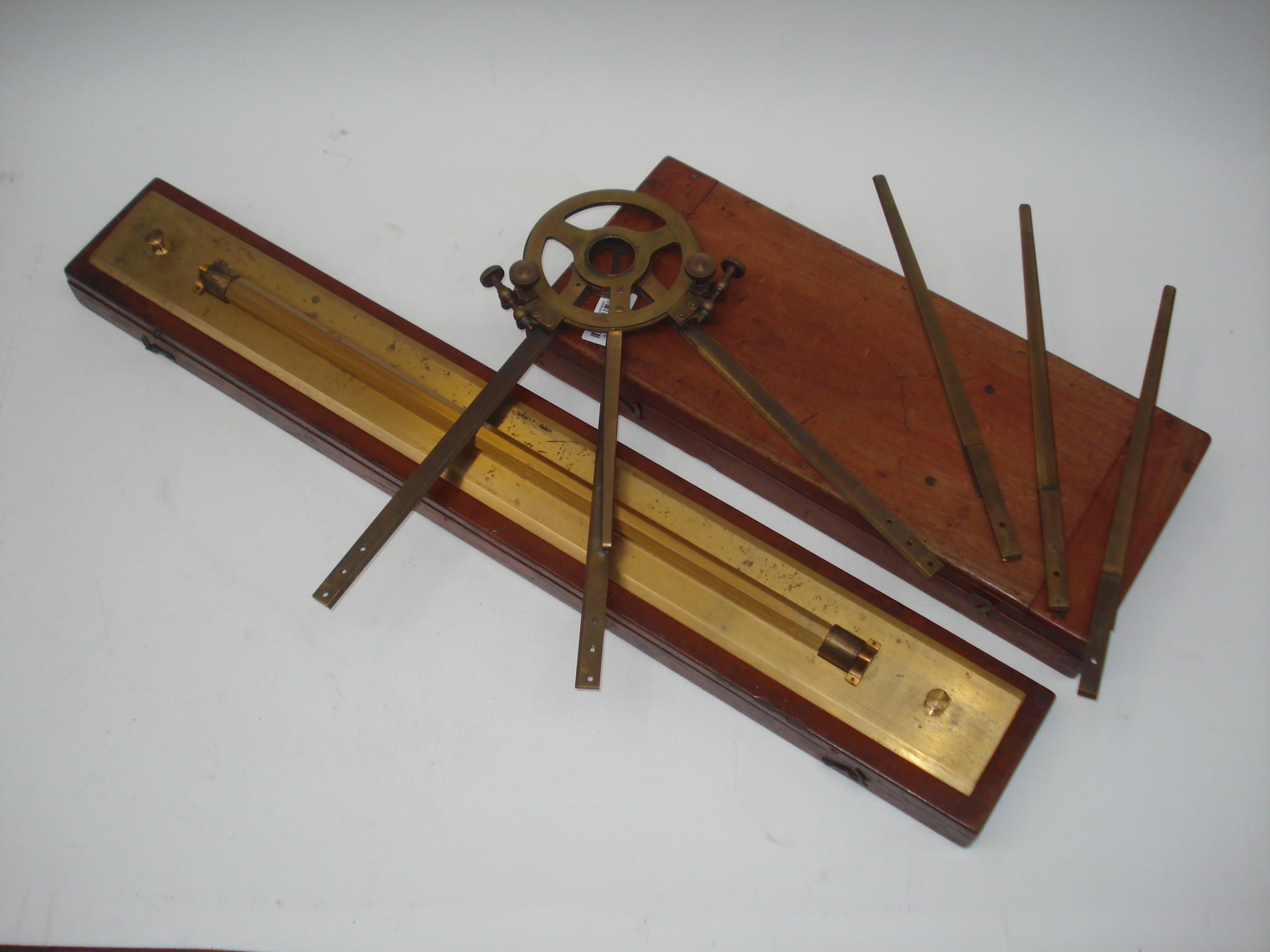 Bonhams A Large Stanley Parallel Rule And A Hughes And Son Circular