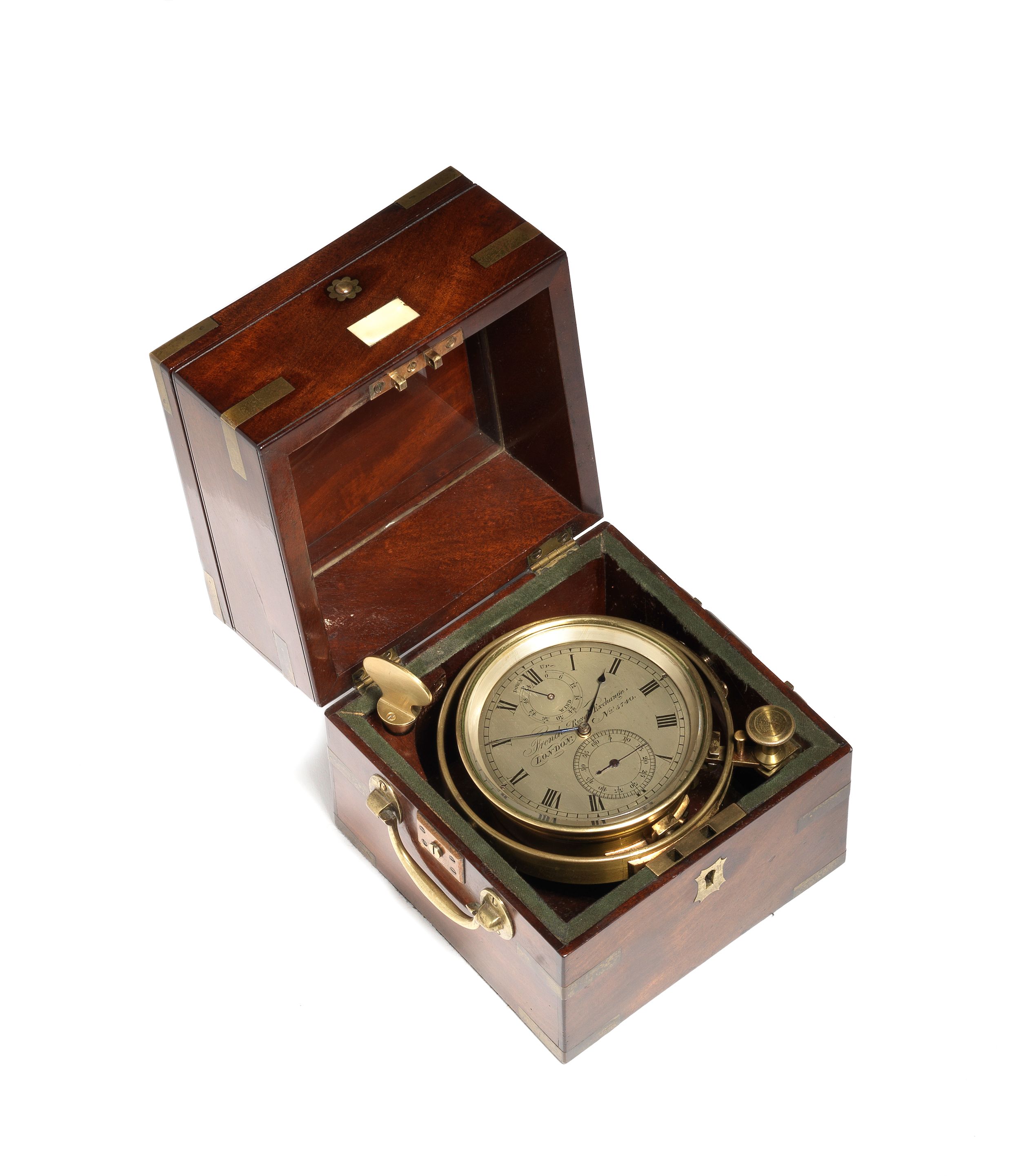 Bonhams : A mid 19th century mahogany two day marine chronometer French ...