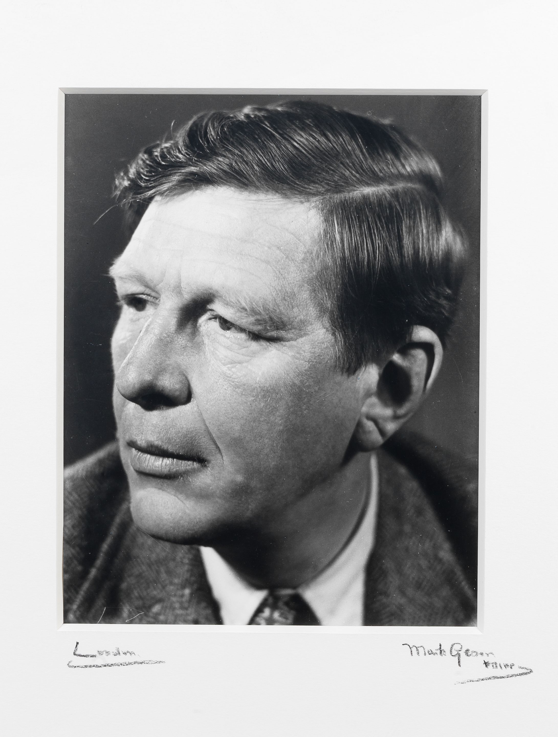 Bonhams : AUDEN, WYSTAN HUGH (1907-1973) PORTRAIT BY MARK GERSON, 1951