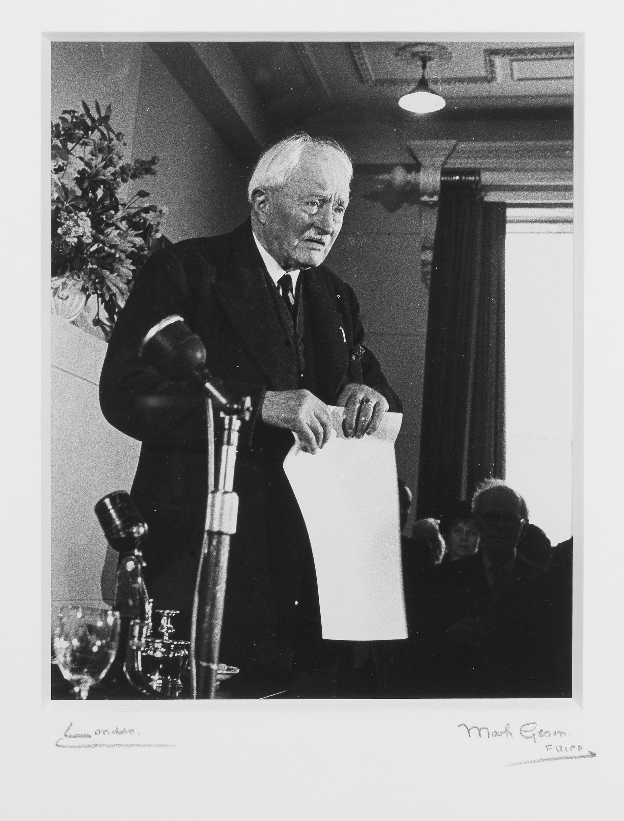 Bonhams : MASEFIELD, JOHN (1878-1967), PORTRAIT BY MARK GERSON, 1967
