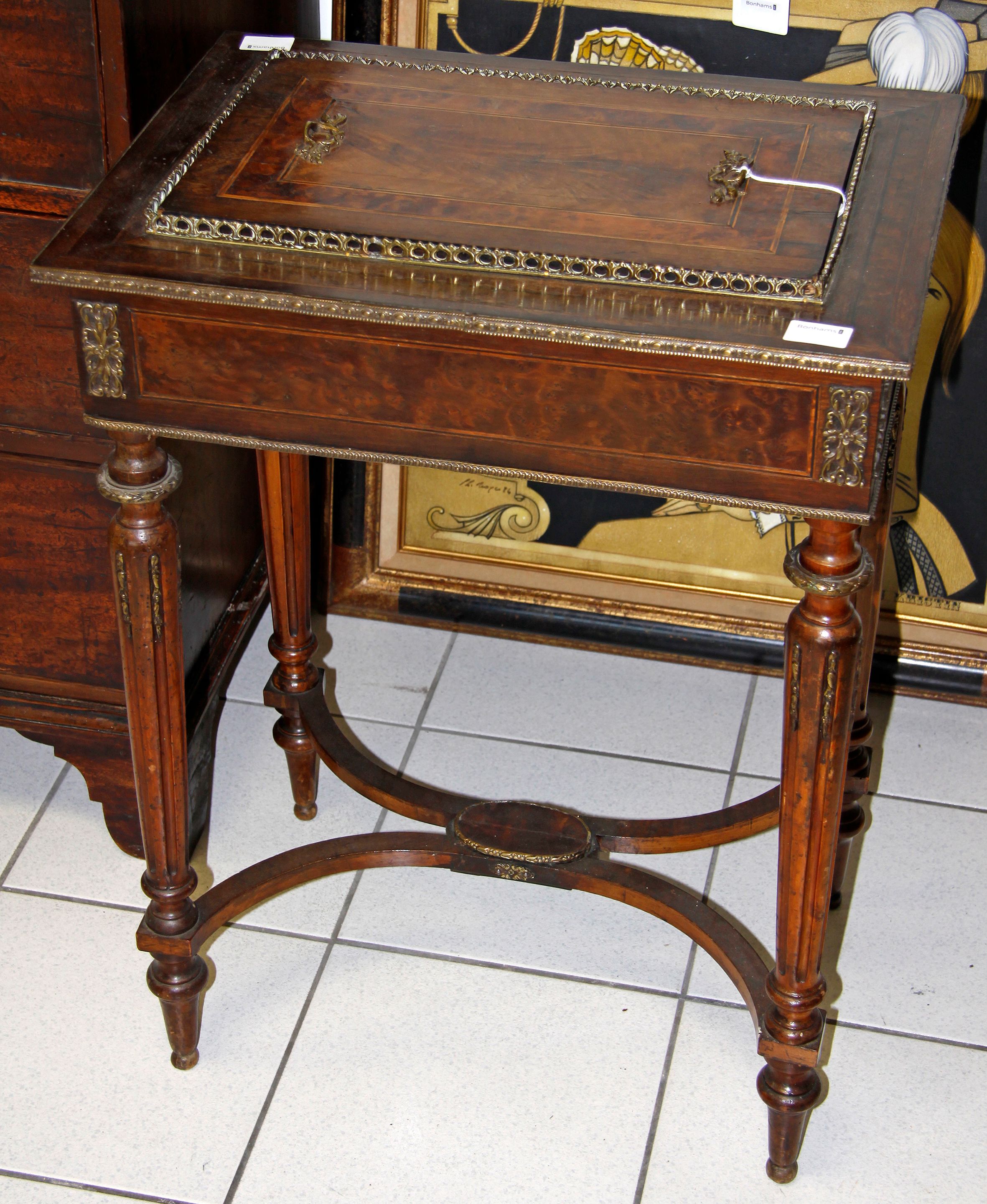 Bonhams : A Victorian walnut veneered and amboyner crossbanded ...