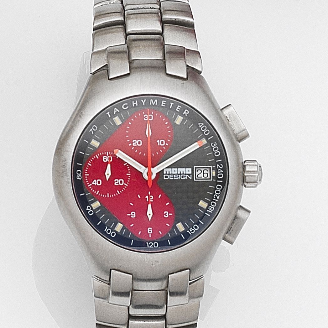 Bonhams : Momo Design. A stainless steel automatic calendar chronograph ...