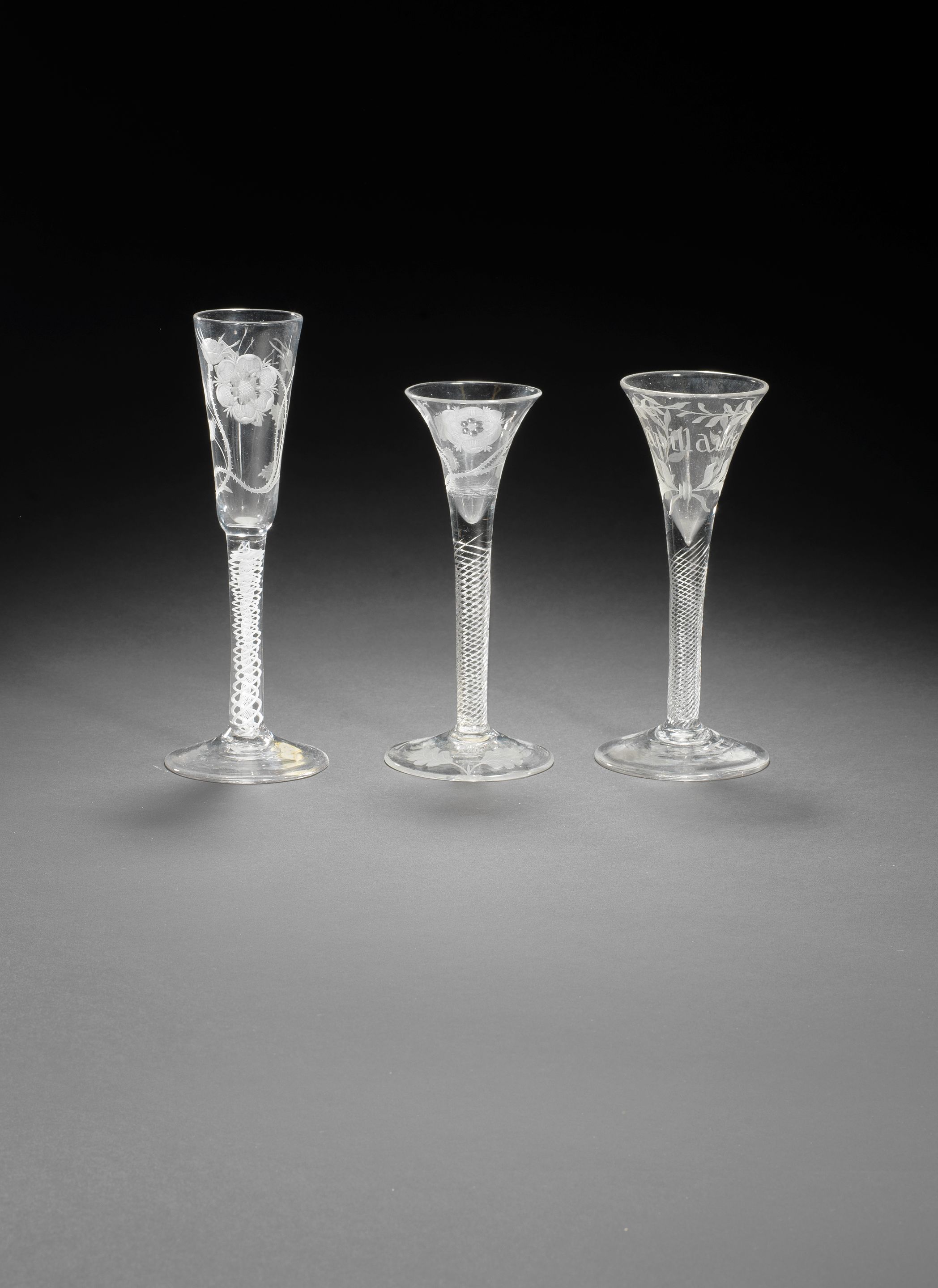 Bonhams : A rare Capillaire glass, circa 1750