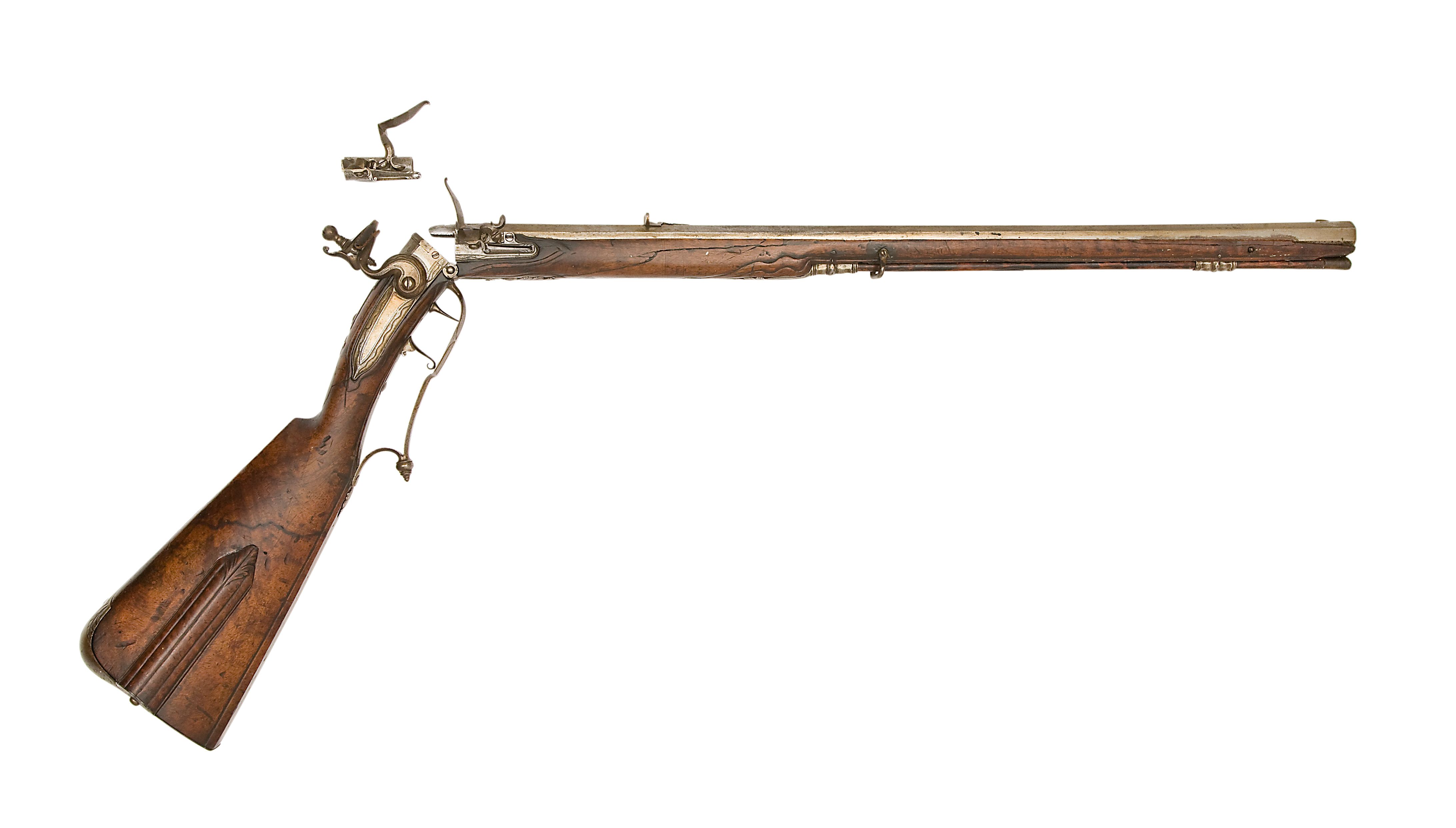Bonhams : A Rare Saxon 40-Bore Breech-Loading Break-Action Flintlock ...