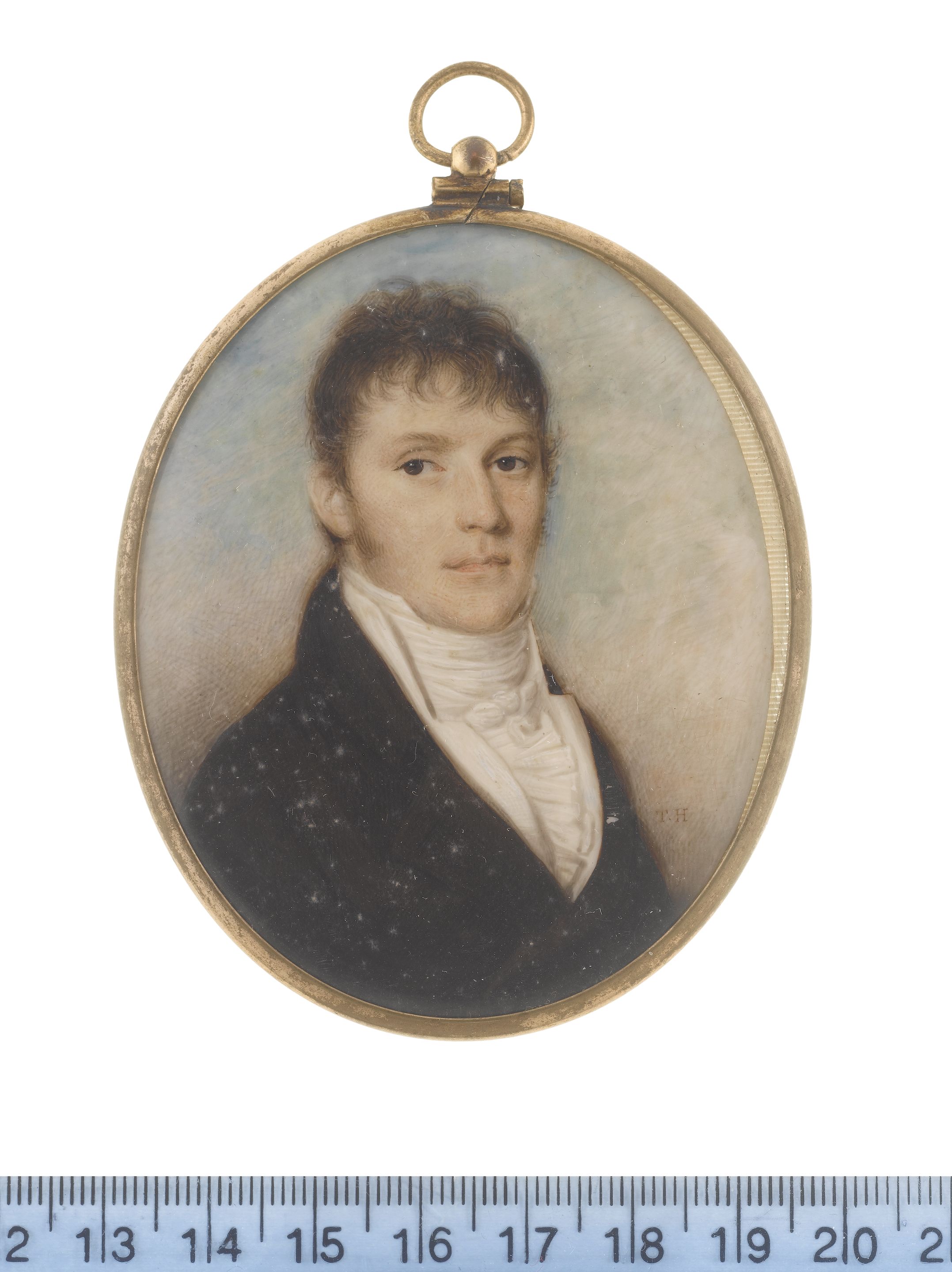 Bonhams : Thomas Hazlehurst (British, 1740-1821) A Gentleman, wearing ...