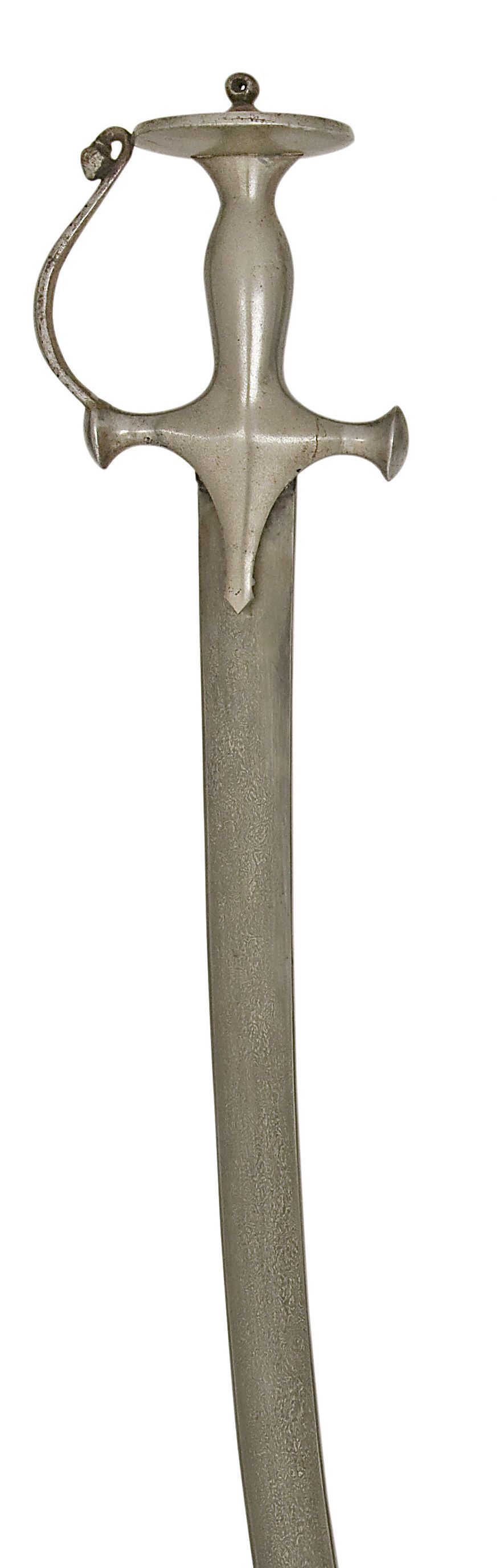 Bonhams : A Rare Indian Tulwar Entirely Of Finely Watered Wootz Steel