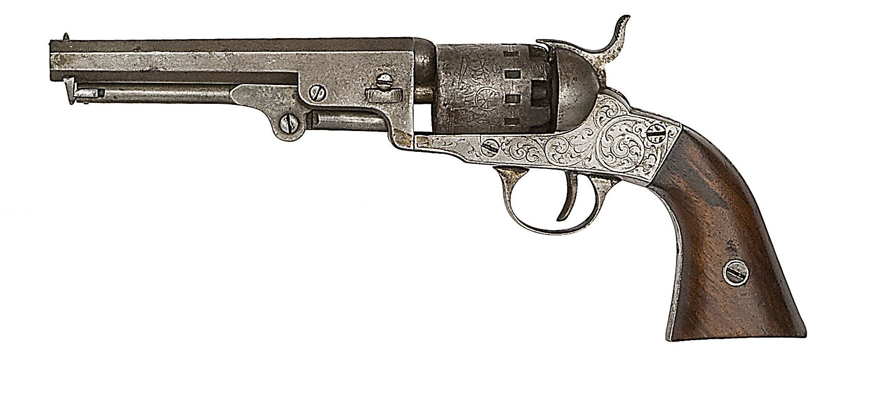 Bonhams : A .31 Manhatten Pocket Model Series II Six-Shot Percussion ...