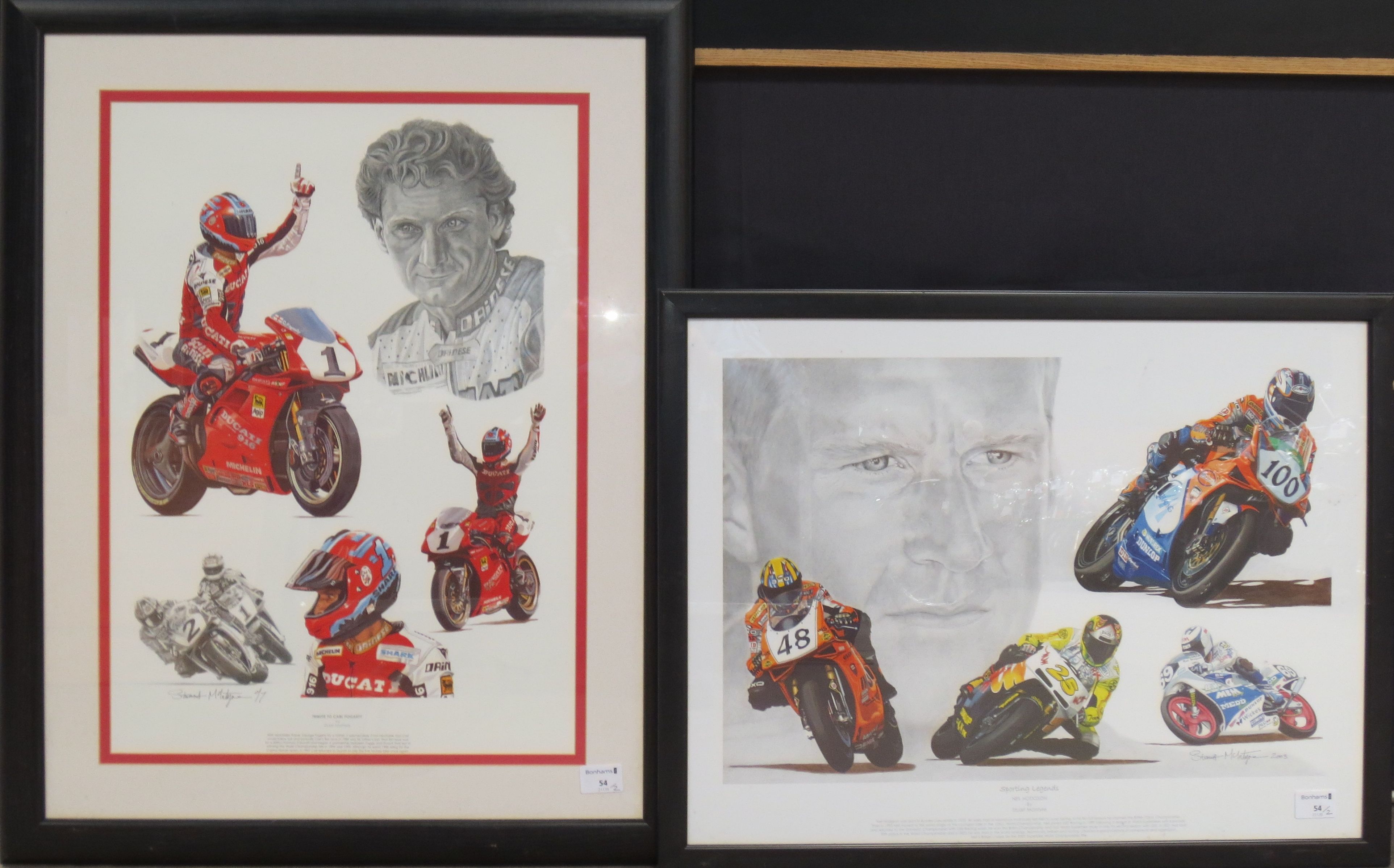 Bonhams Cars : Two tribute prints for Carl Fogarty and Neil Hodgson ...