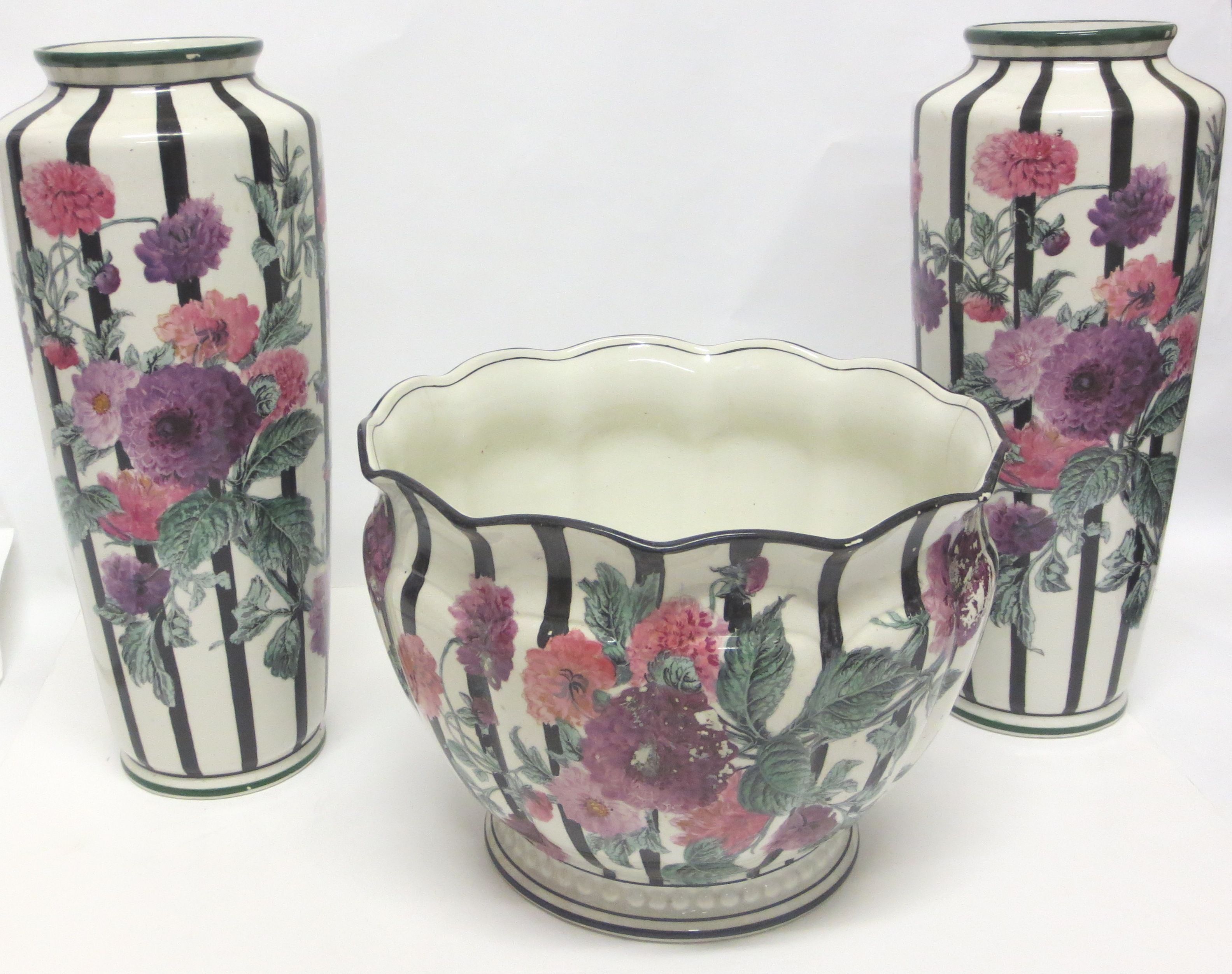 Bonhams : A George Jones majolica cheese bell on stand and a George ...