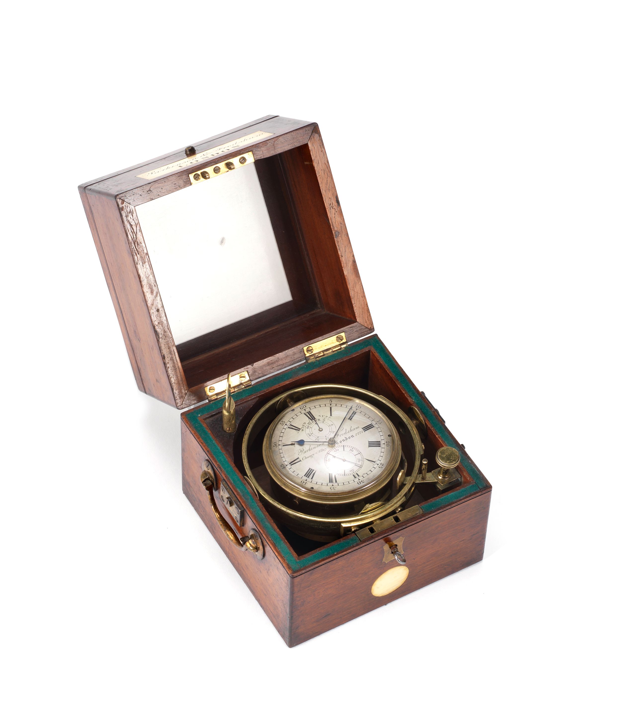 Bonhams : A good mid 19th century mahogany two day marine chronometer ...