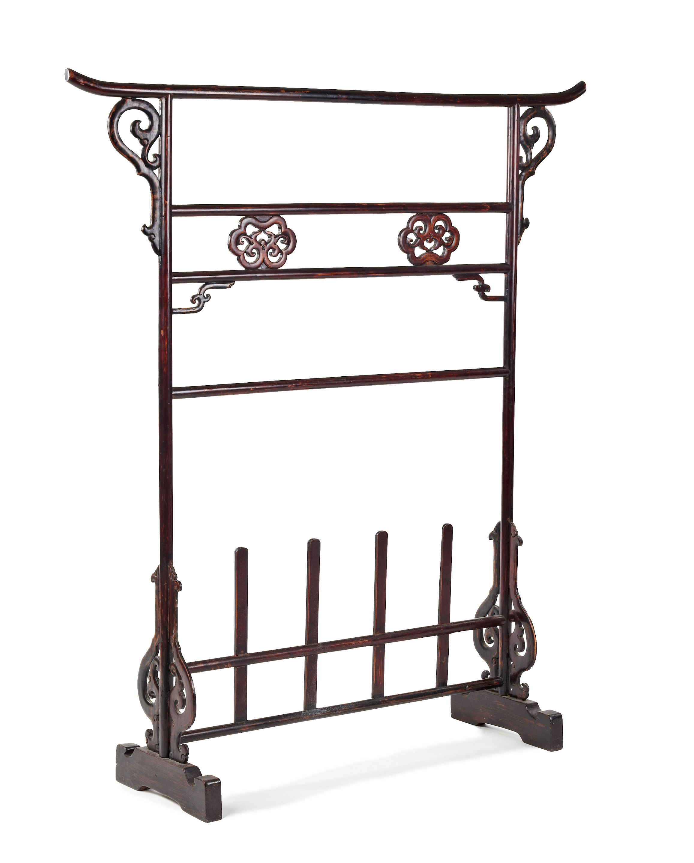 Bonhams : A Chinese hardwood robe stand 19th Century