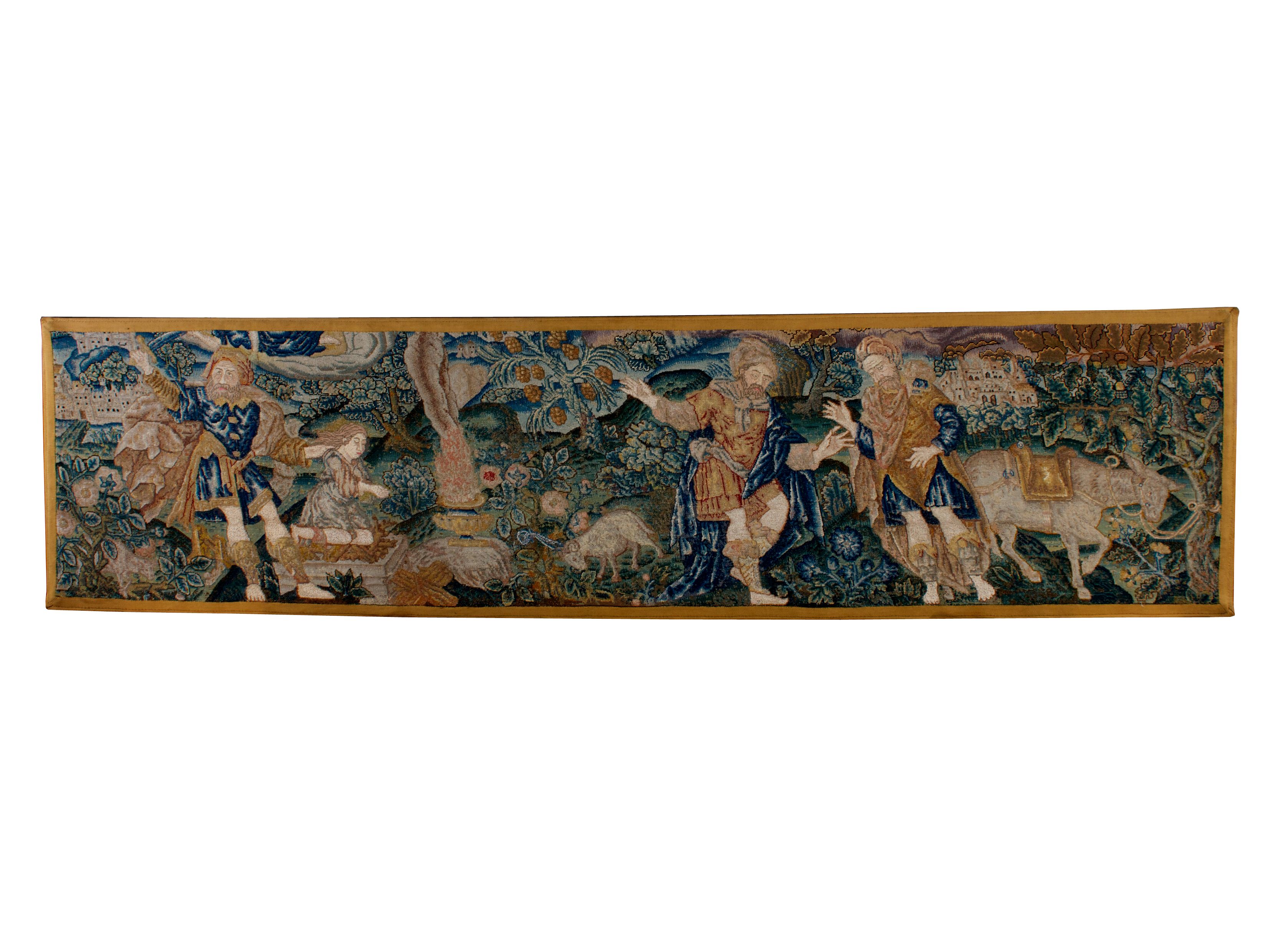 Bonhams : A late 16th/early 17th century needlework panel depicting the ...