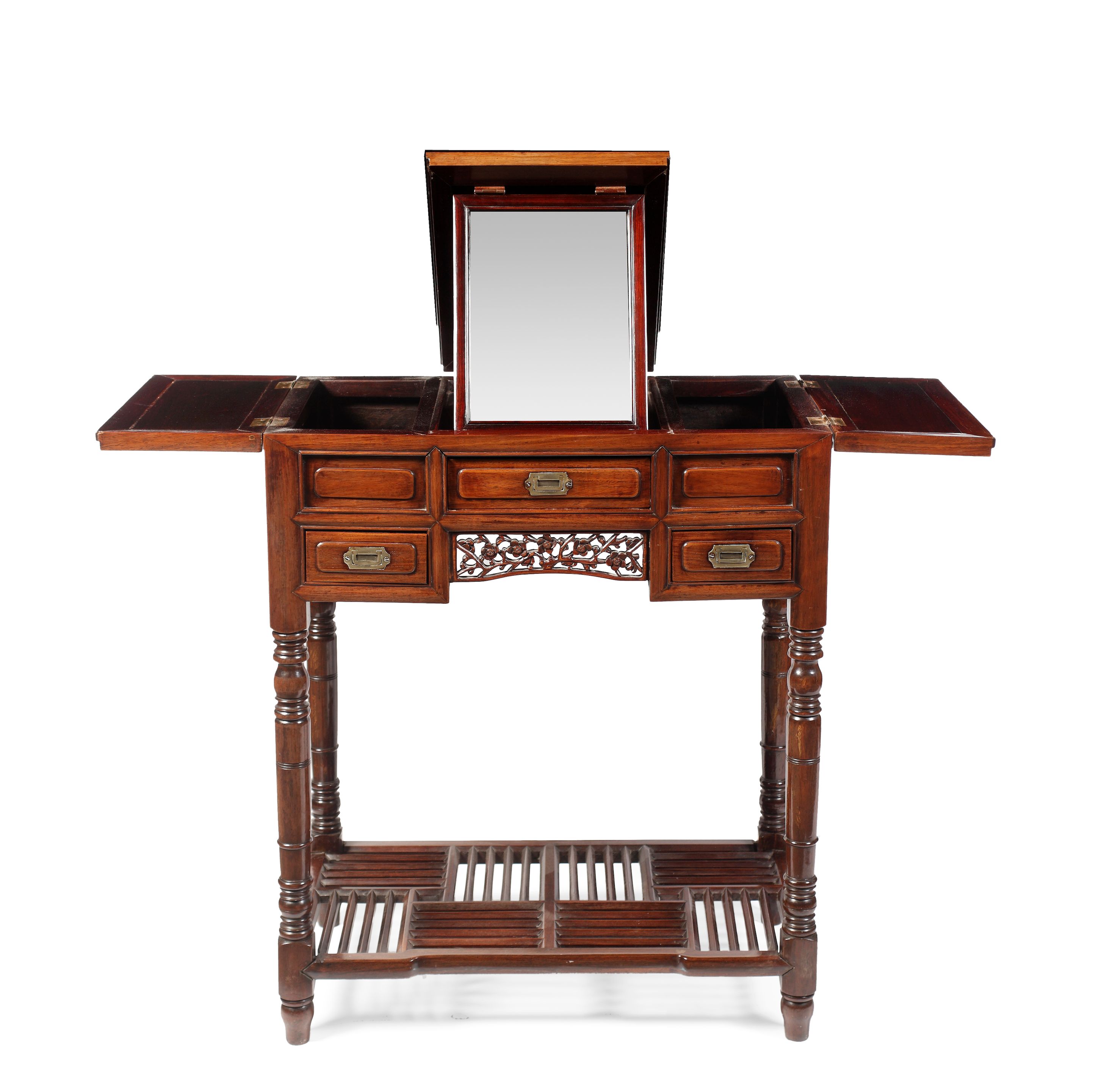 Bonhams : A Chinese hardwood dressing table