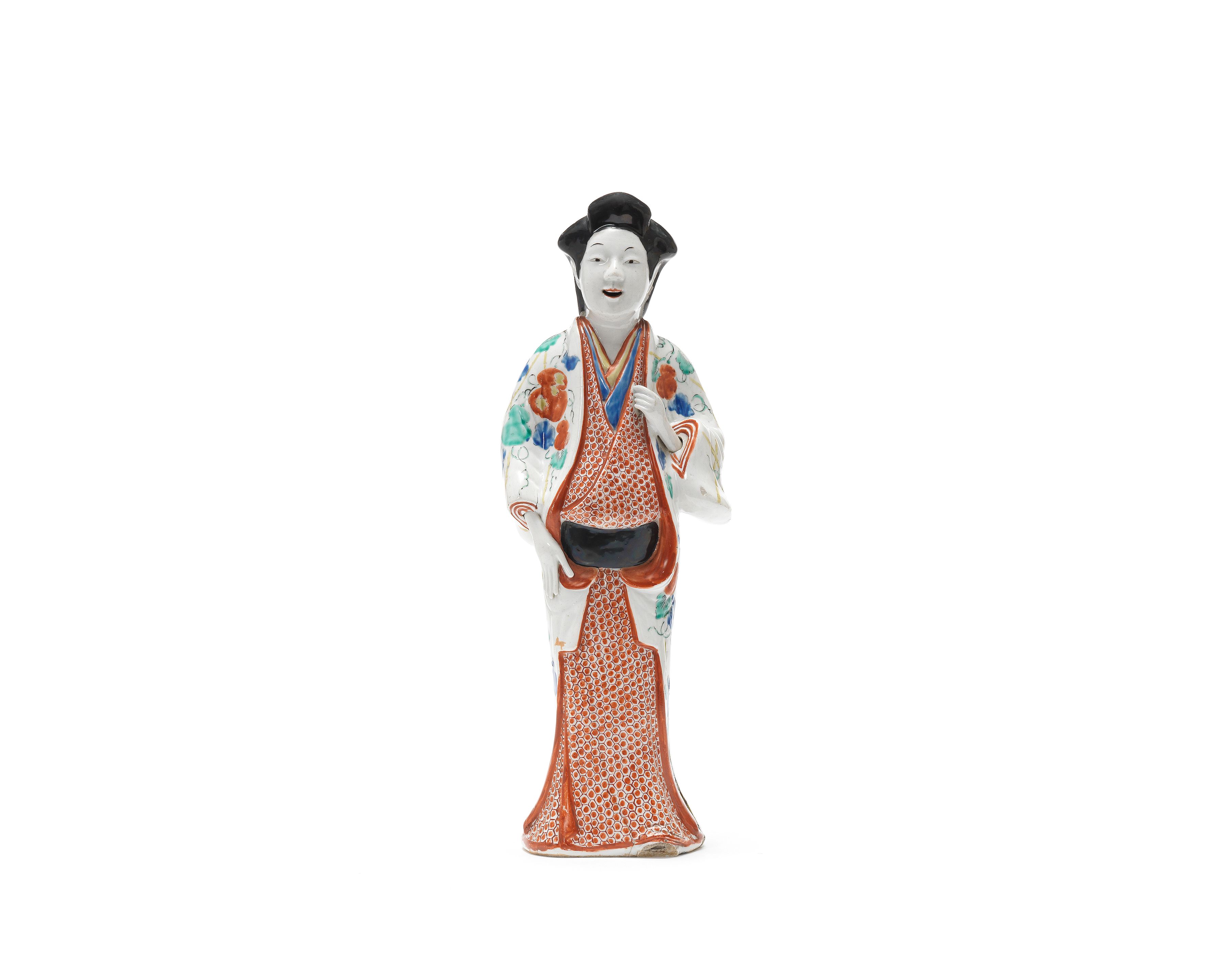 Bonhams : A Kakiemon figure of a bijin (beauty) Edo Period, late 17th ...