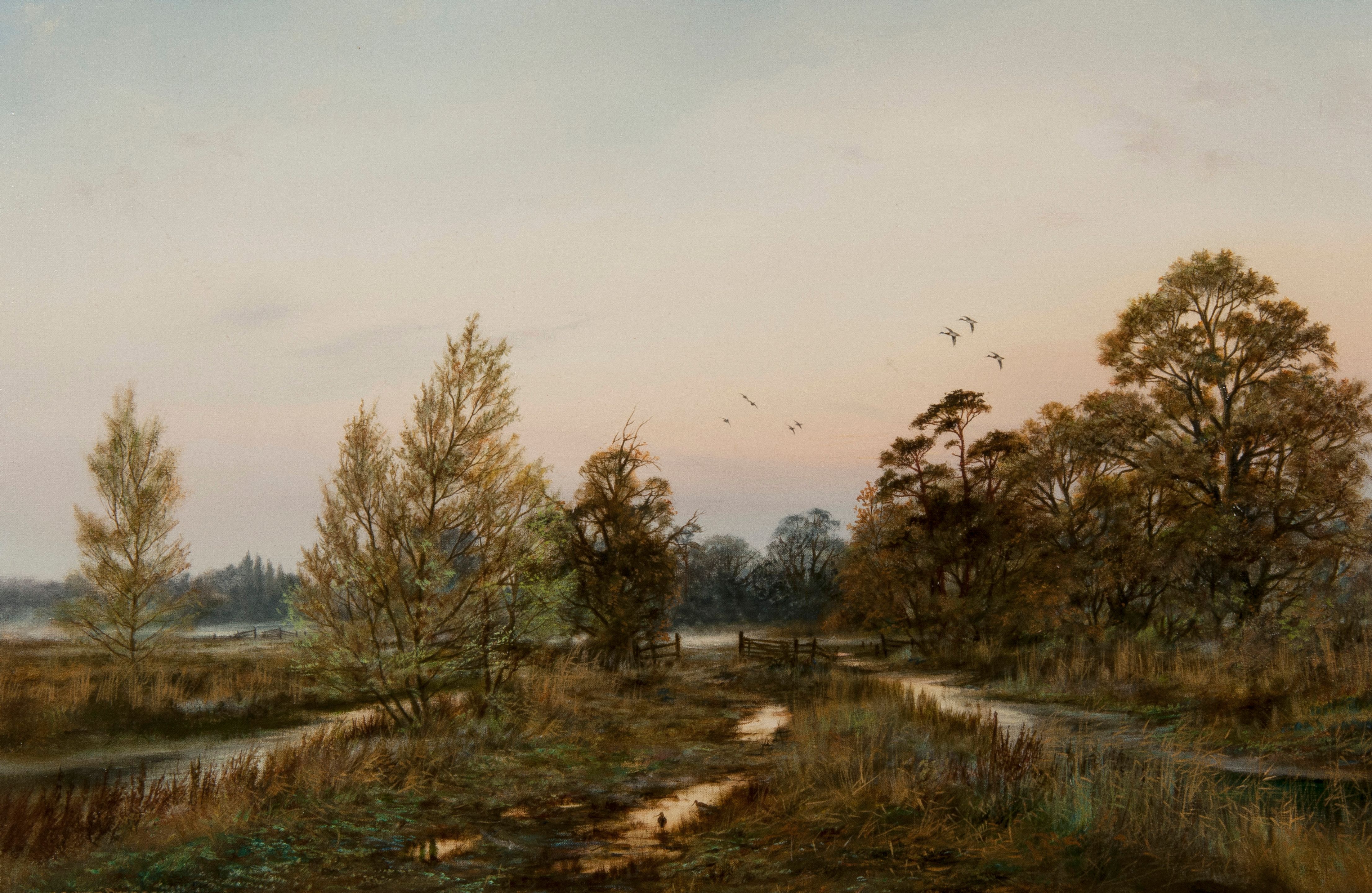Bonhams : Colin W. Burns (British, born 1944) Broadland scene