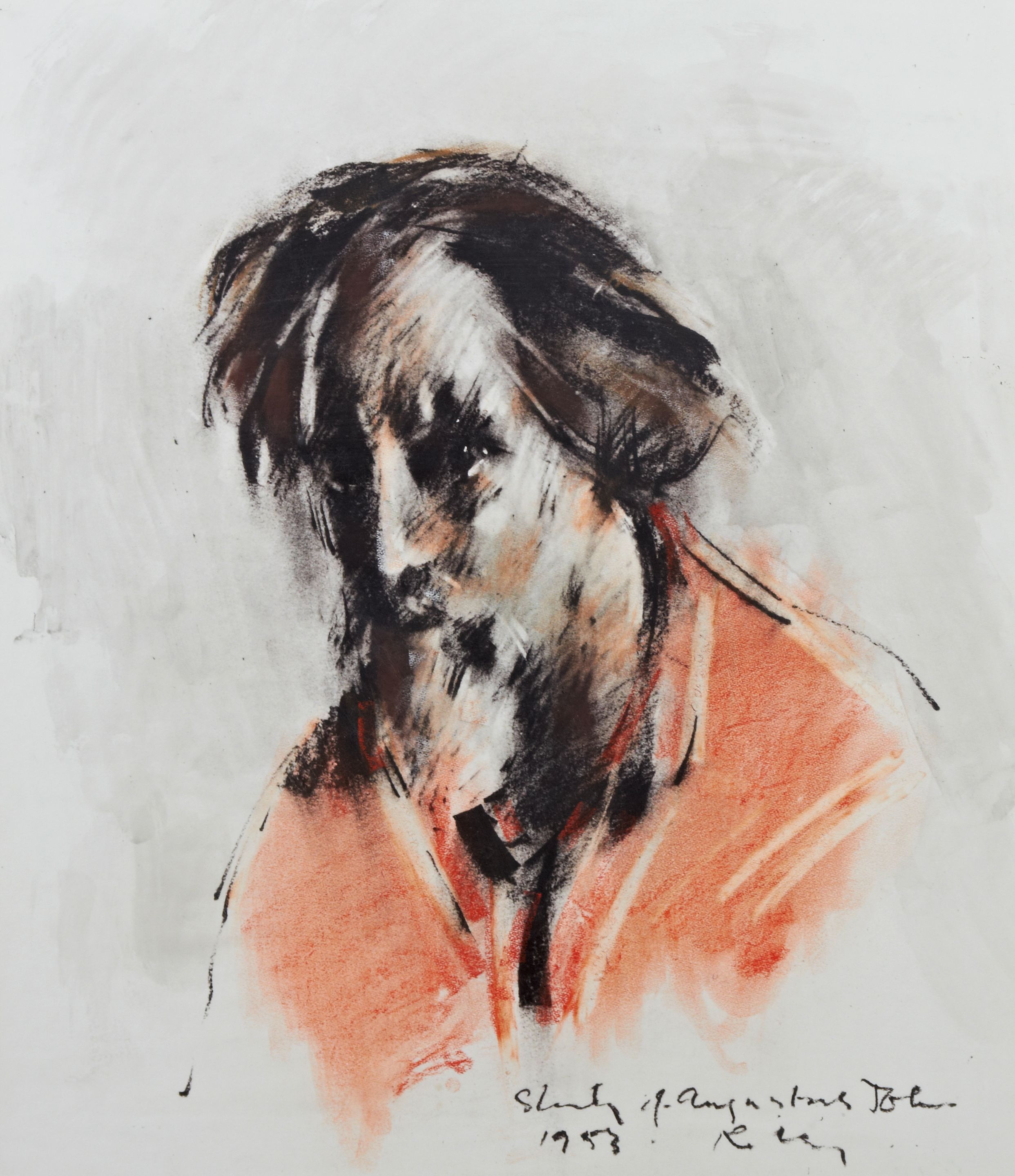Bonhams : Harold Riley (British, born 1934) 'Study of Augustus John'