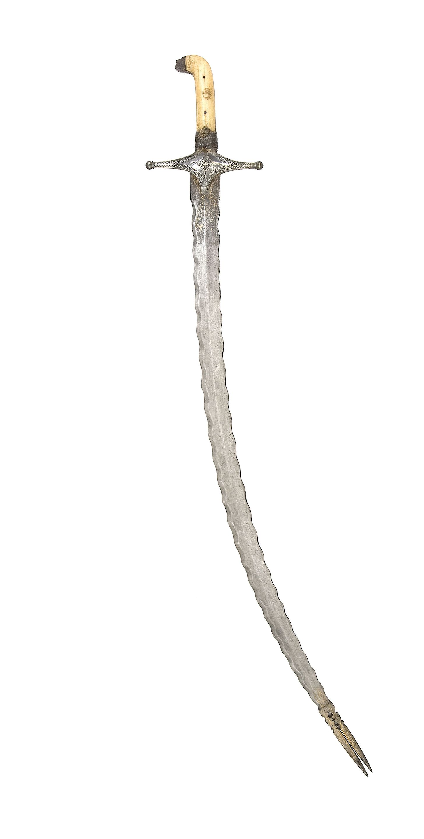 Persian Shamshir Sword 19th Century Persian Shamshir With Fine