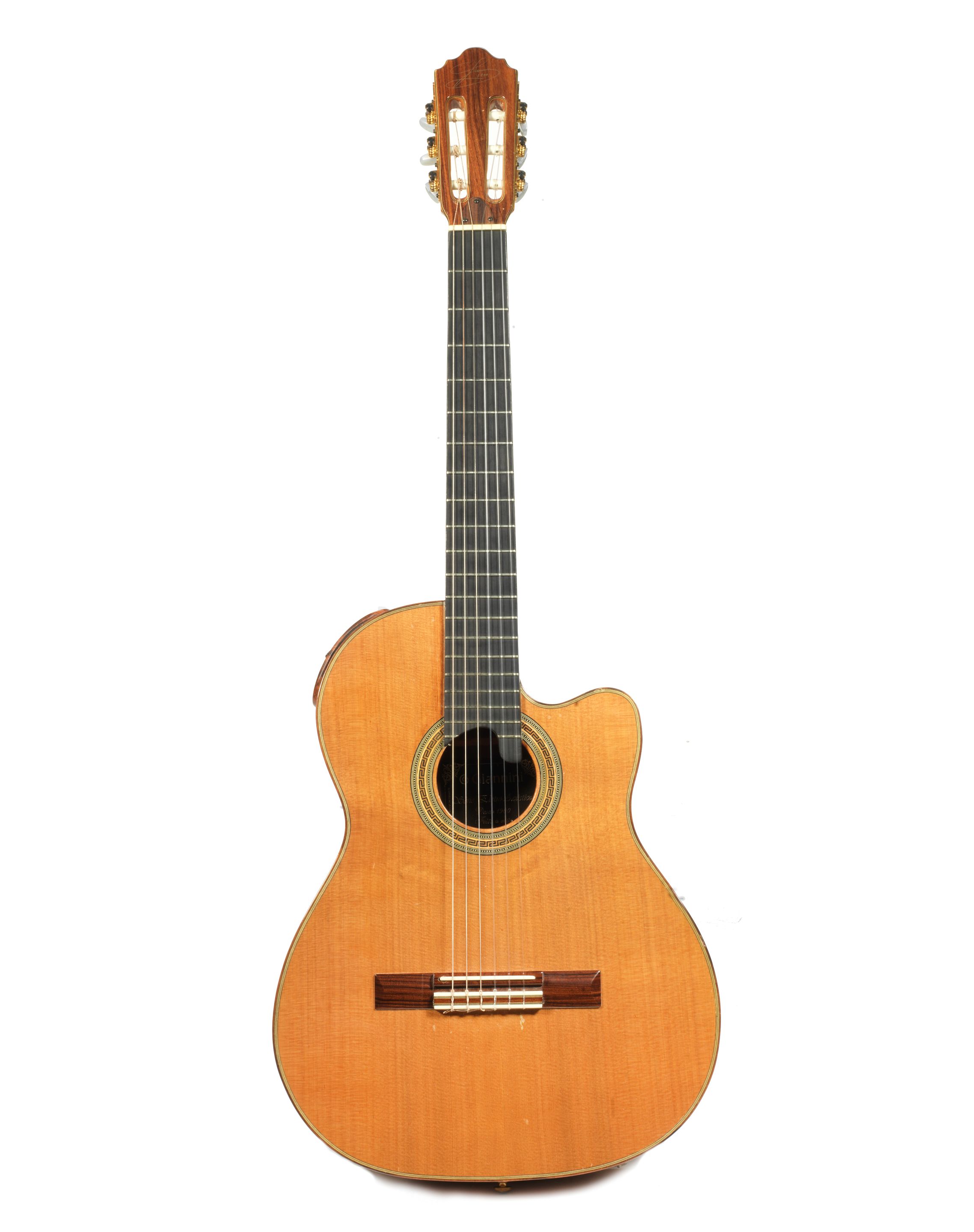 Bonhams : Mick Cox A Giannini H750-W electric / acoustic guitar,