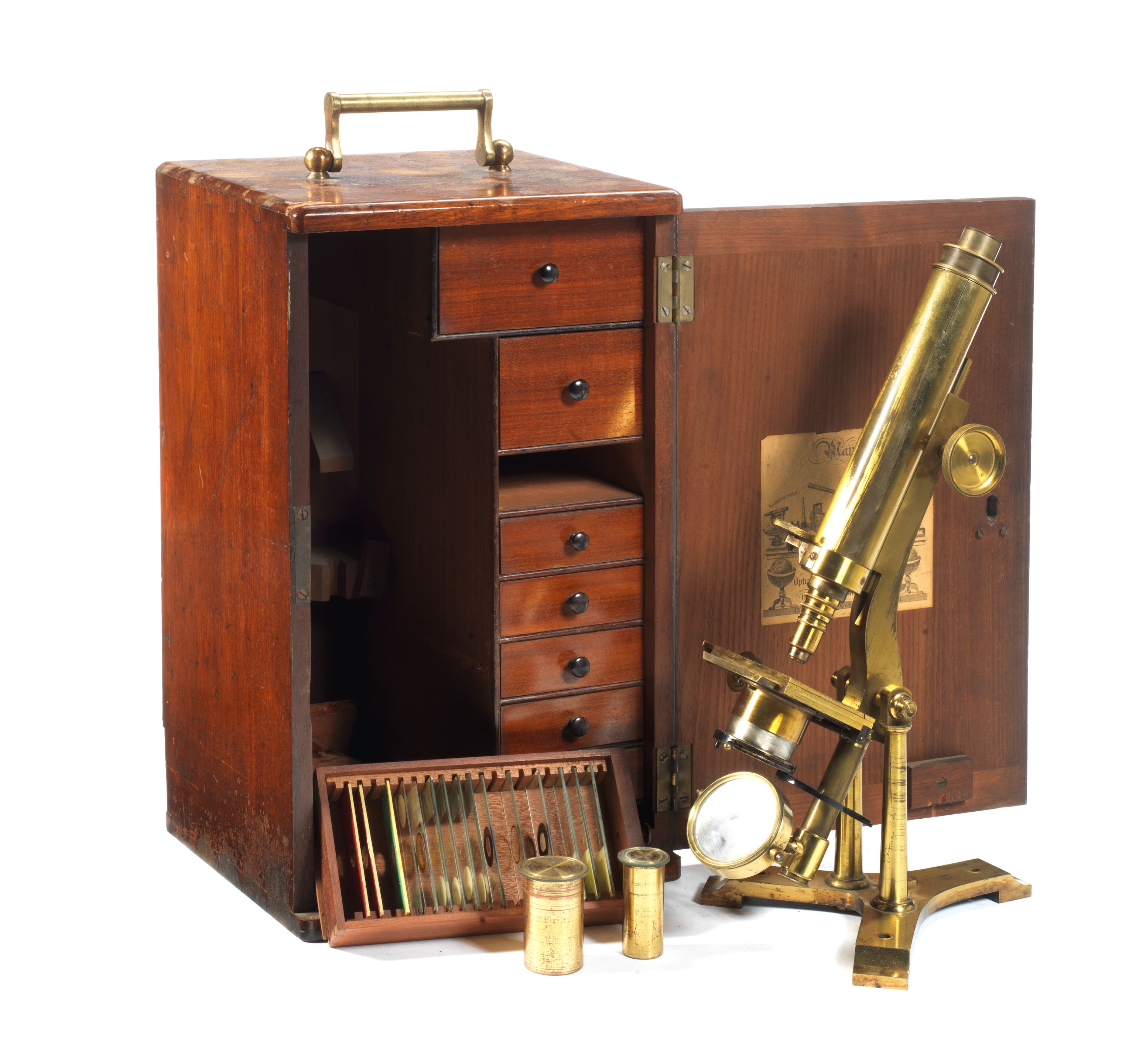 Bonhams : A J.B Dancer brass compound monocular microscope English ...