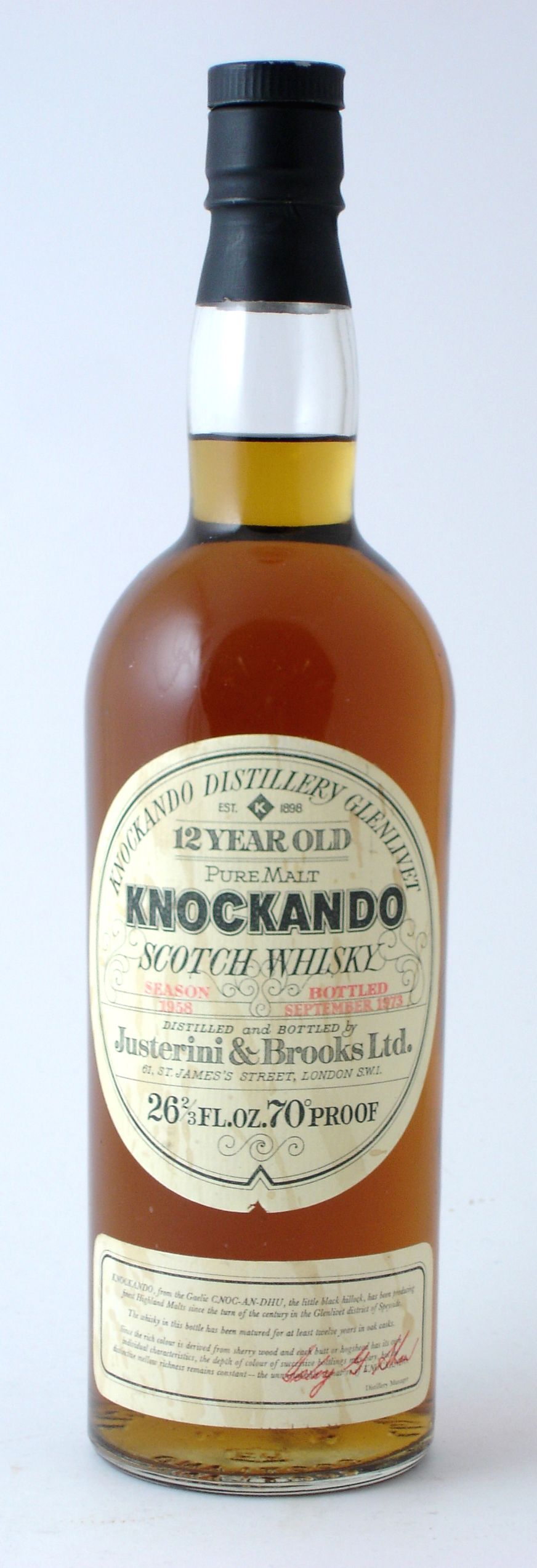 Bonhams : Knockando-12 year old-1958