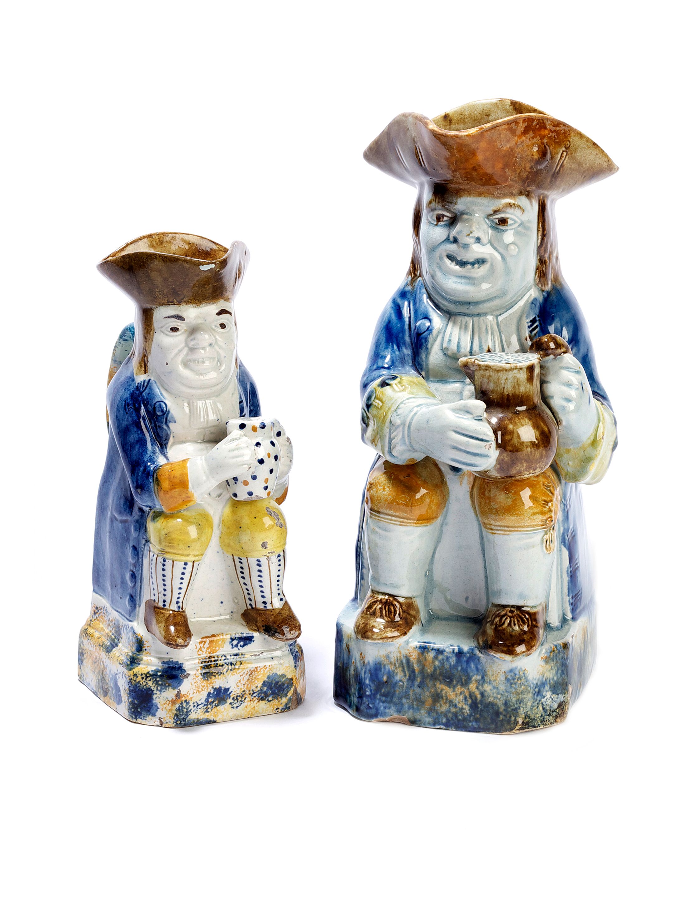 Bonhams : Two Prattware Toby jugs, early 19th century