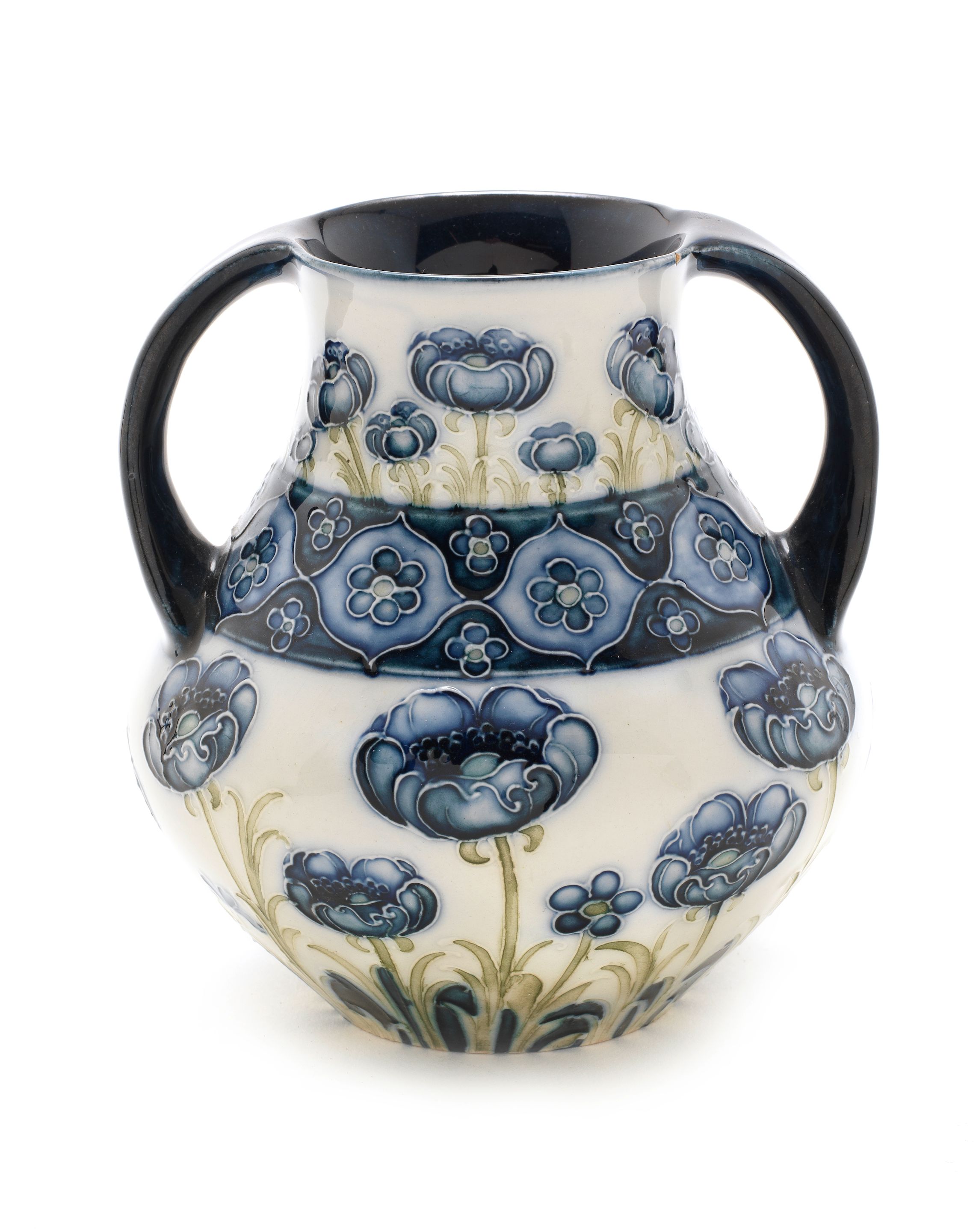 Bonhams : William Moorcroft 'Poppy' a Twin-handled Vase, circa 1905
