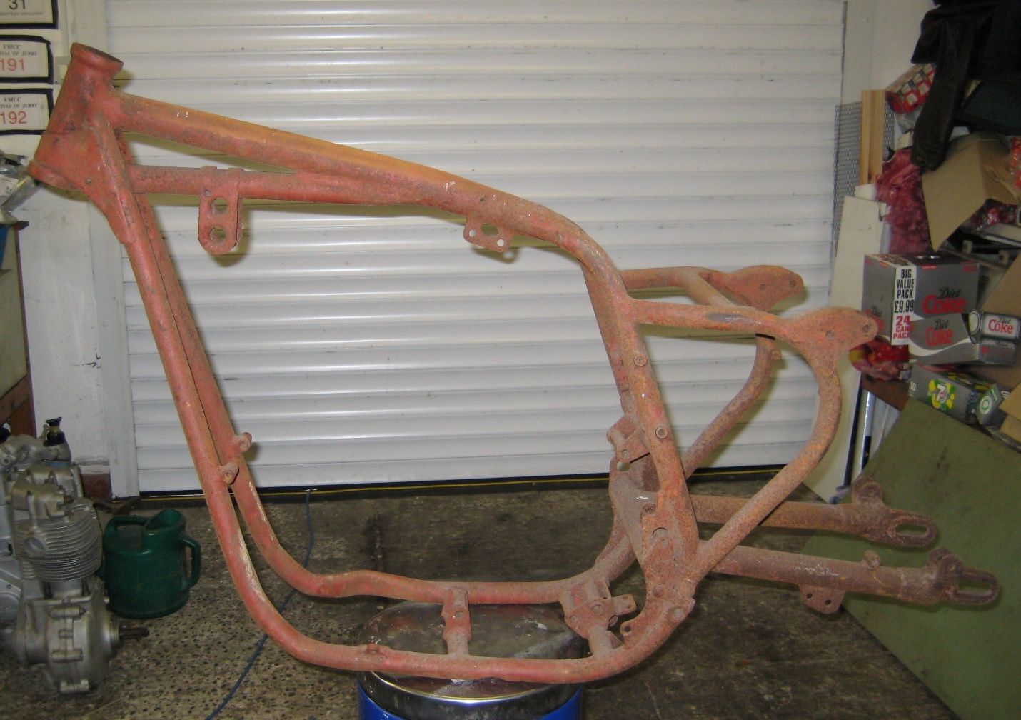 Bonhams Cars : A BSA CB31/Gold Star frame with swing arm,