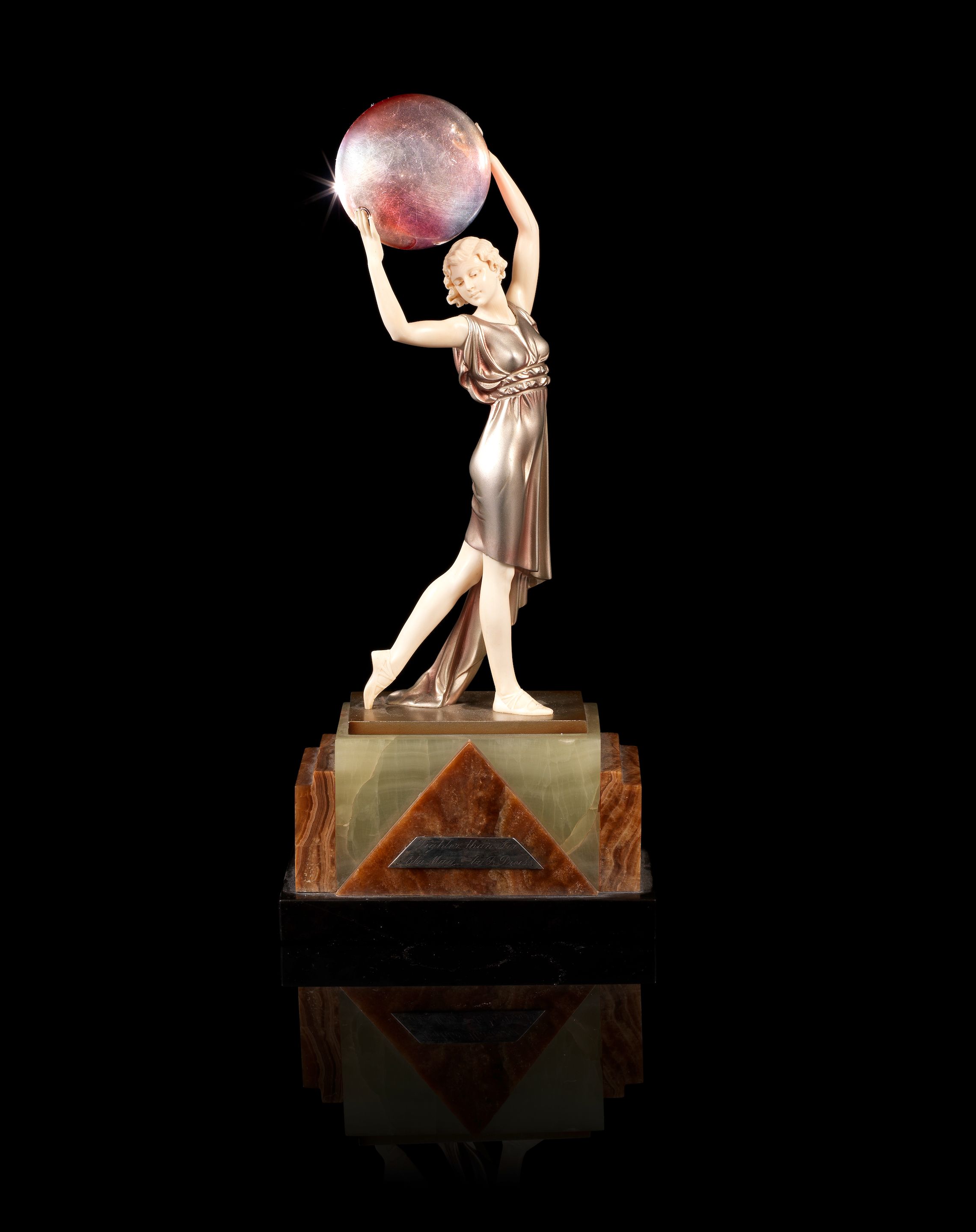 Bonhams : Ferdinand Preiss 'Lighter than Air' an Art Deco Patinated ...