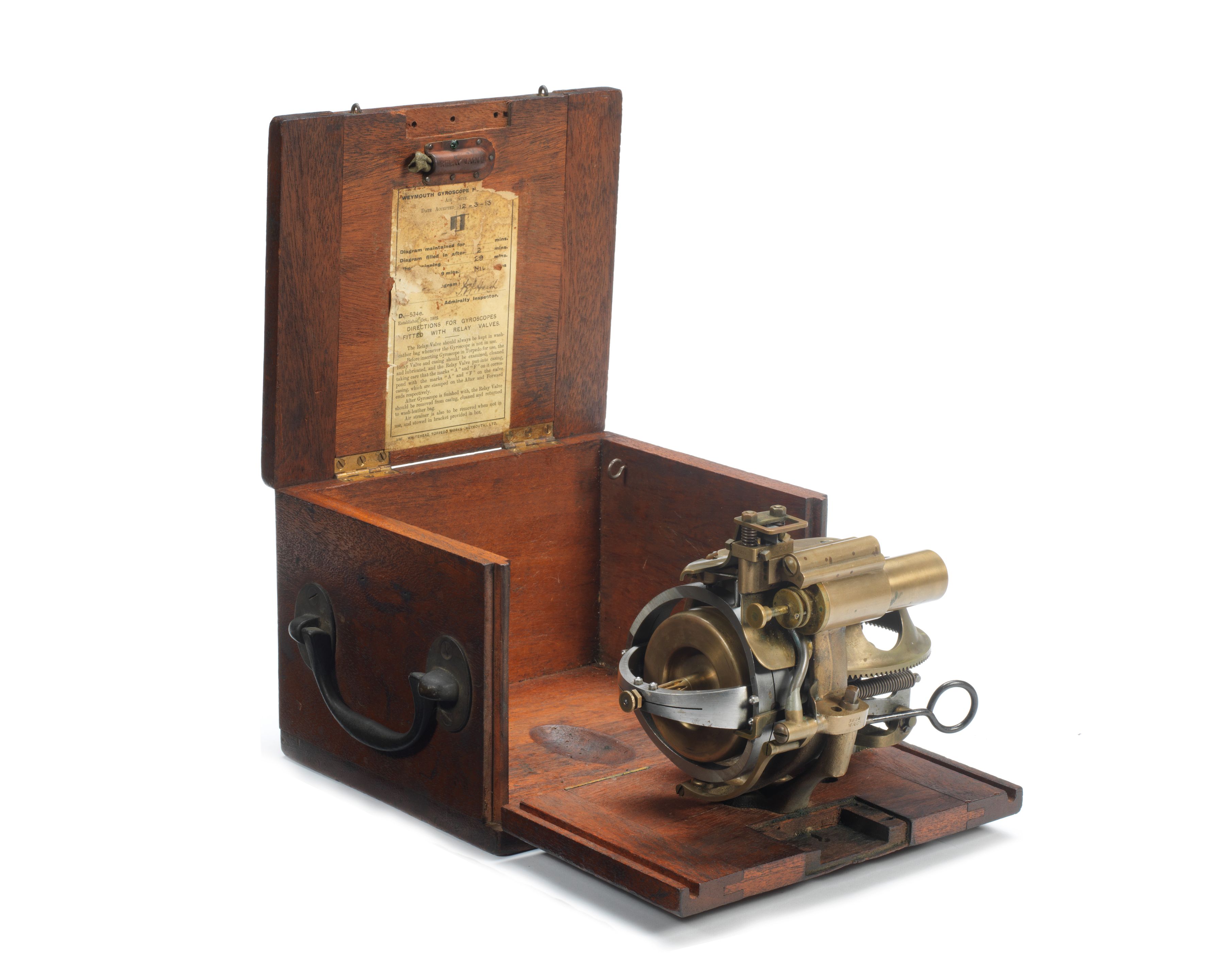 Bonhams : A torpedo steering gyroscope, by the Whitehead Torpedo works ...