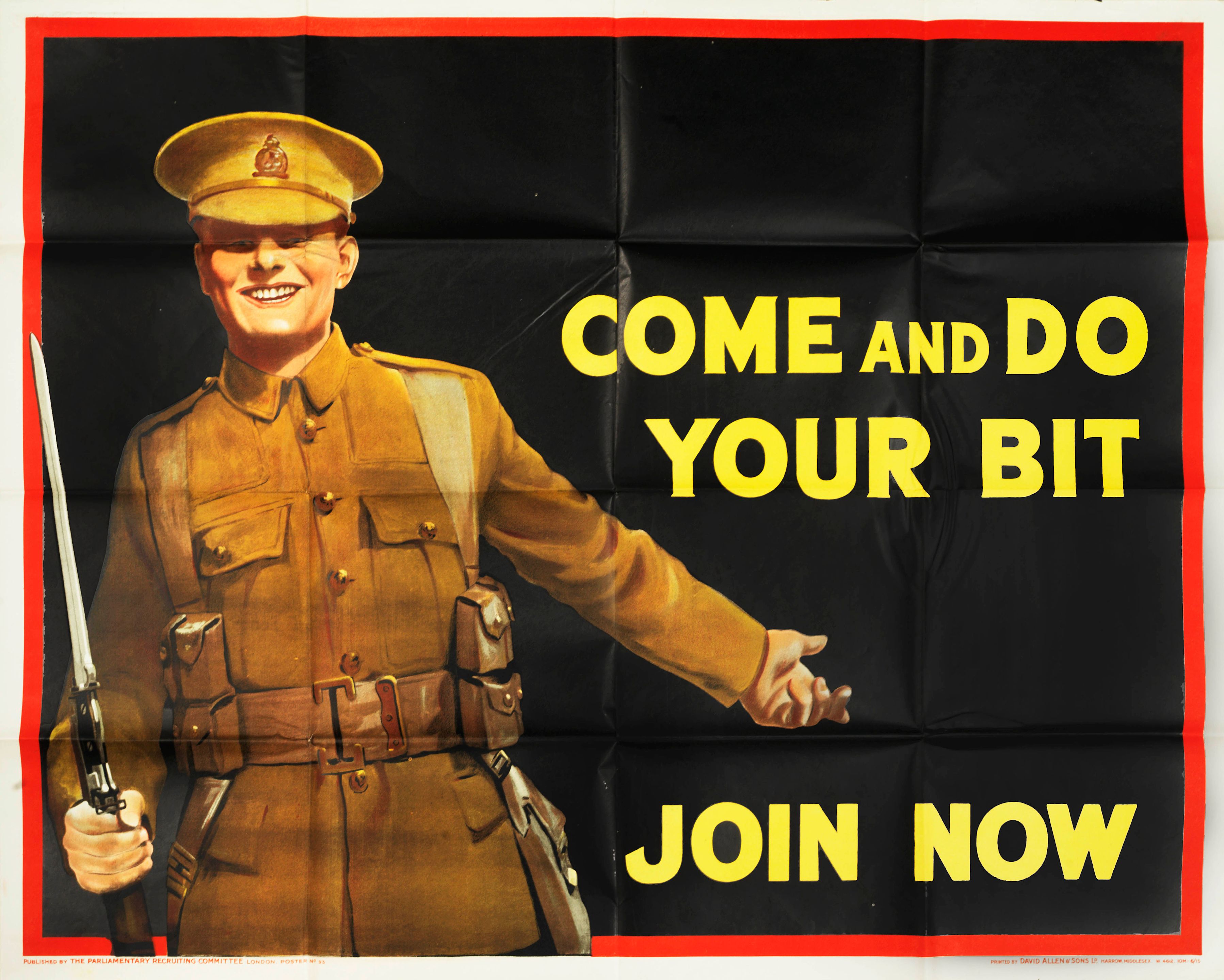 Bonhams : POSTER Come and do your bit join now, Parliamentary ...