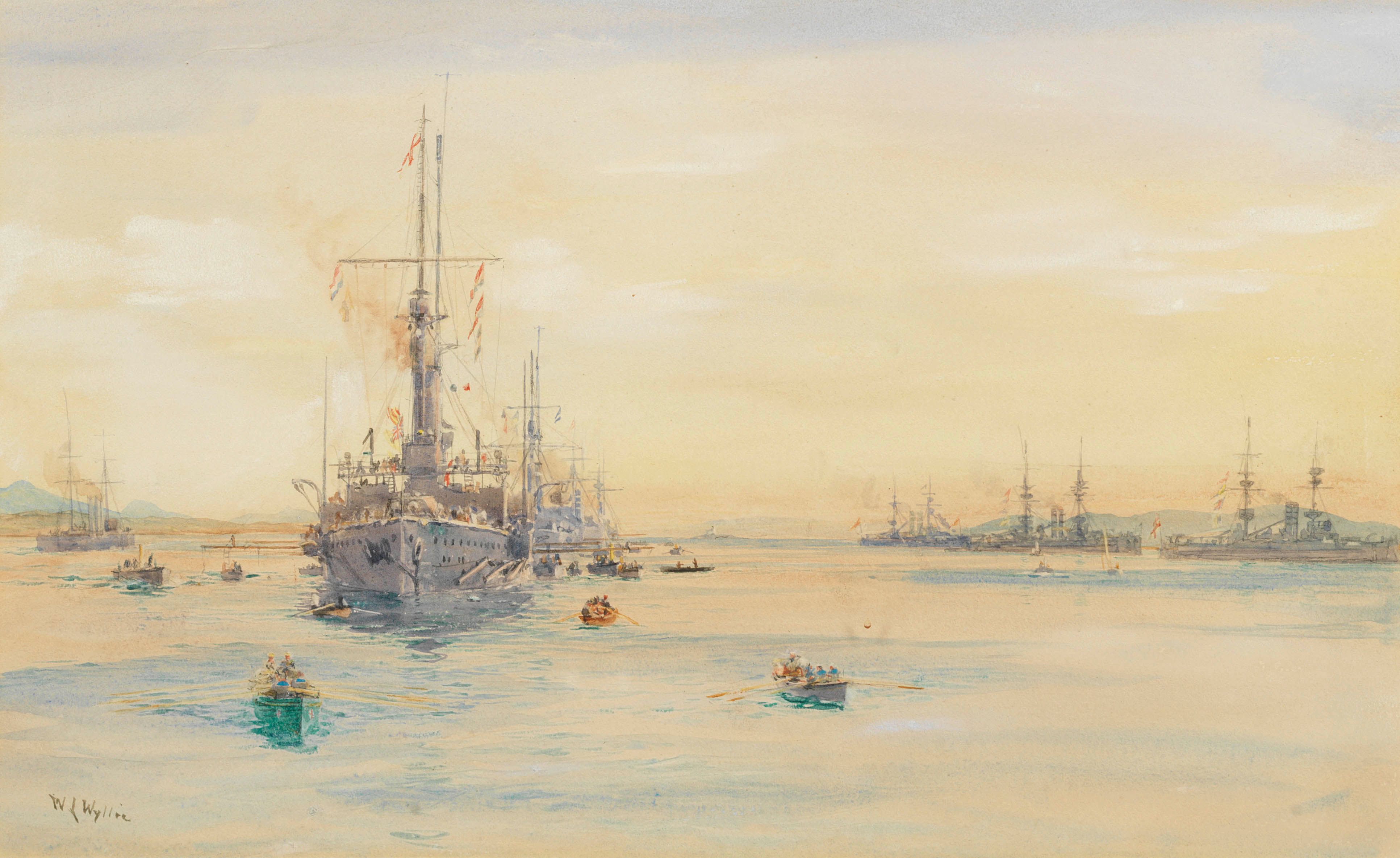 Bonhams : William Lionel Wyllie (British, 1851-1931) The 3rd Battle ...