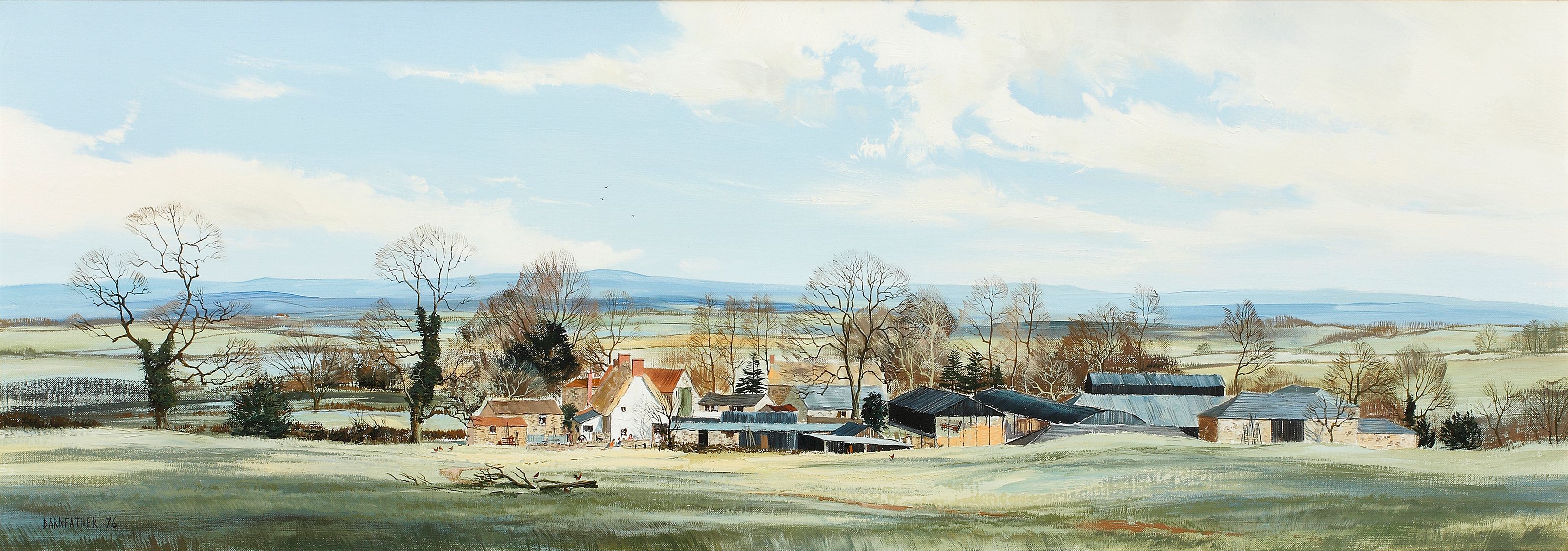 Bonhams : Michael Barnfather (British, born 1934) 'Sunshine at Alderton'
