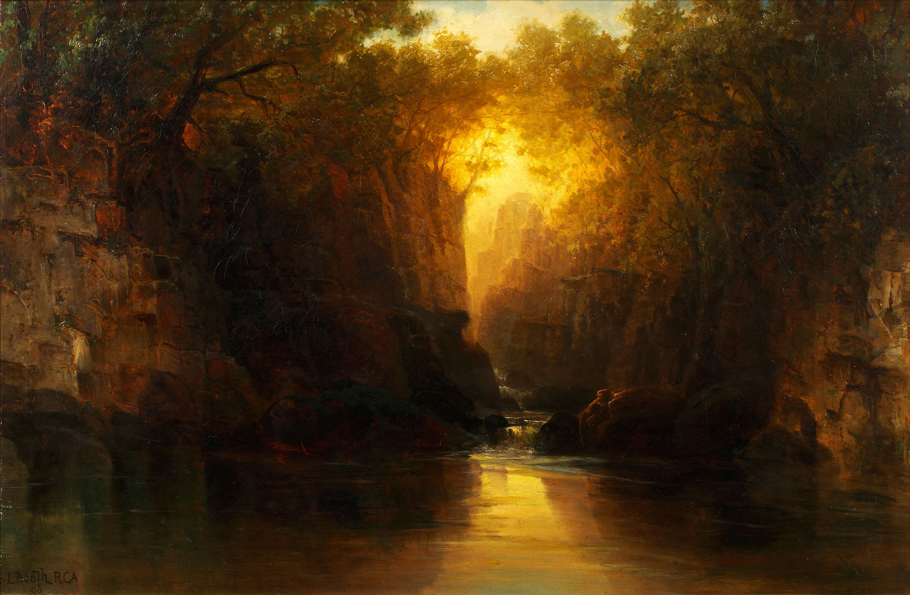 Bonhams : Samuel Lawson Booth (British, 1836-1928) Evening light