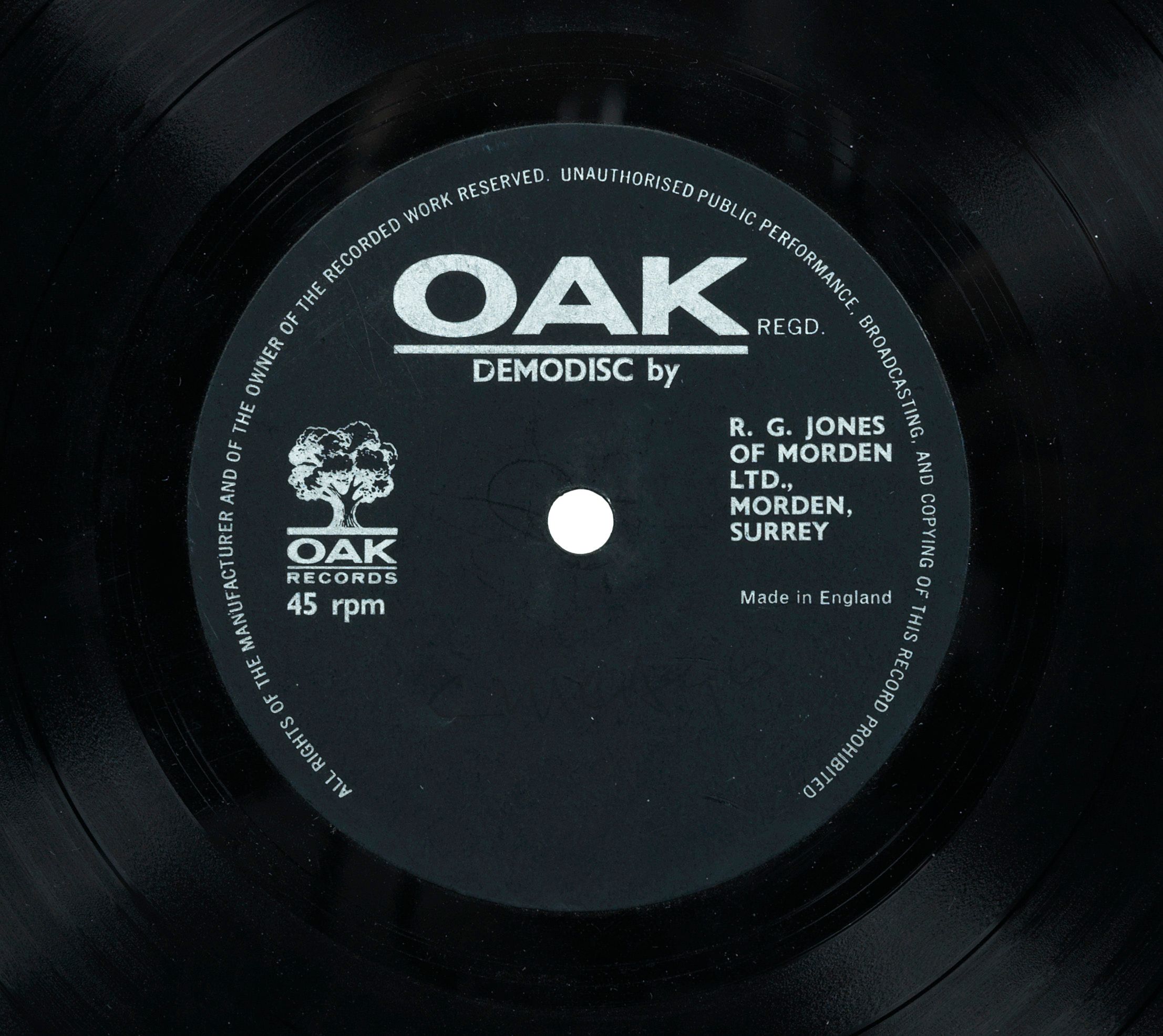 Bonhams : THE ROLLING STONES AN UNUSUAL OAK RECORDS ACETATE RECORDING ...