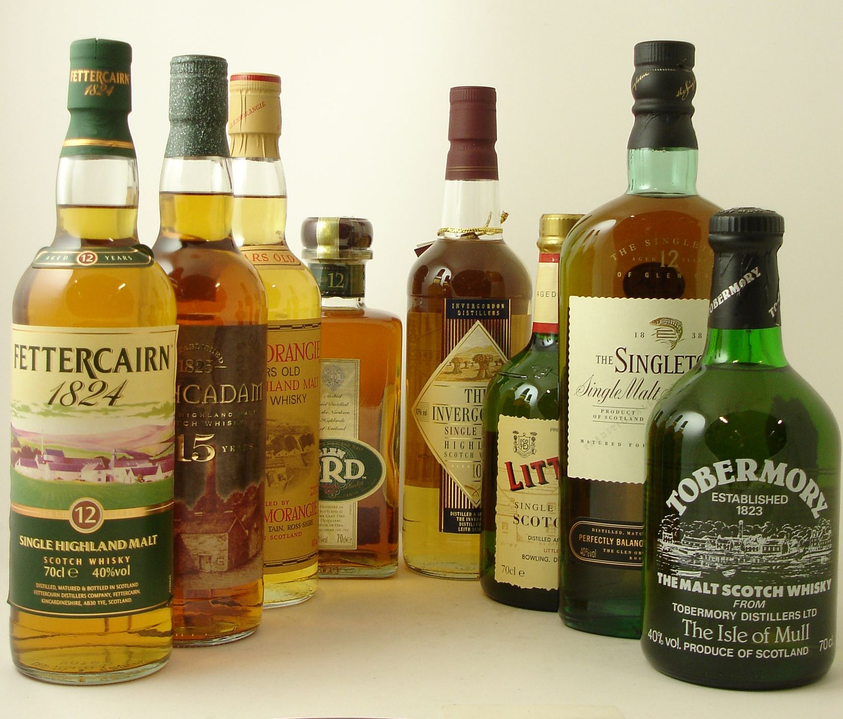 Bonhams : Fettercain-12 year oldGlencadam-15 year oldGlenmorangie-10 ...