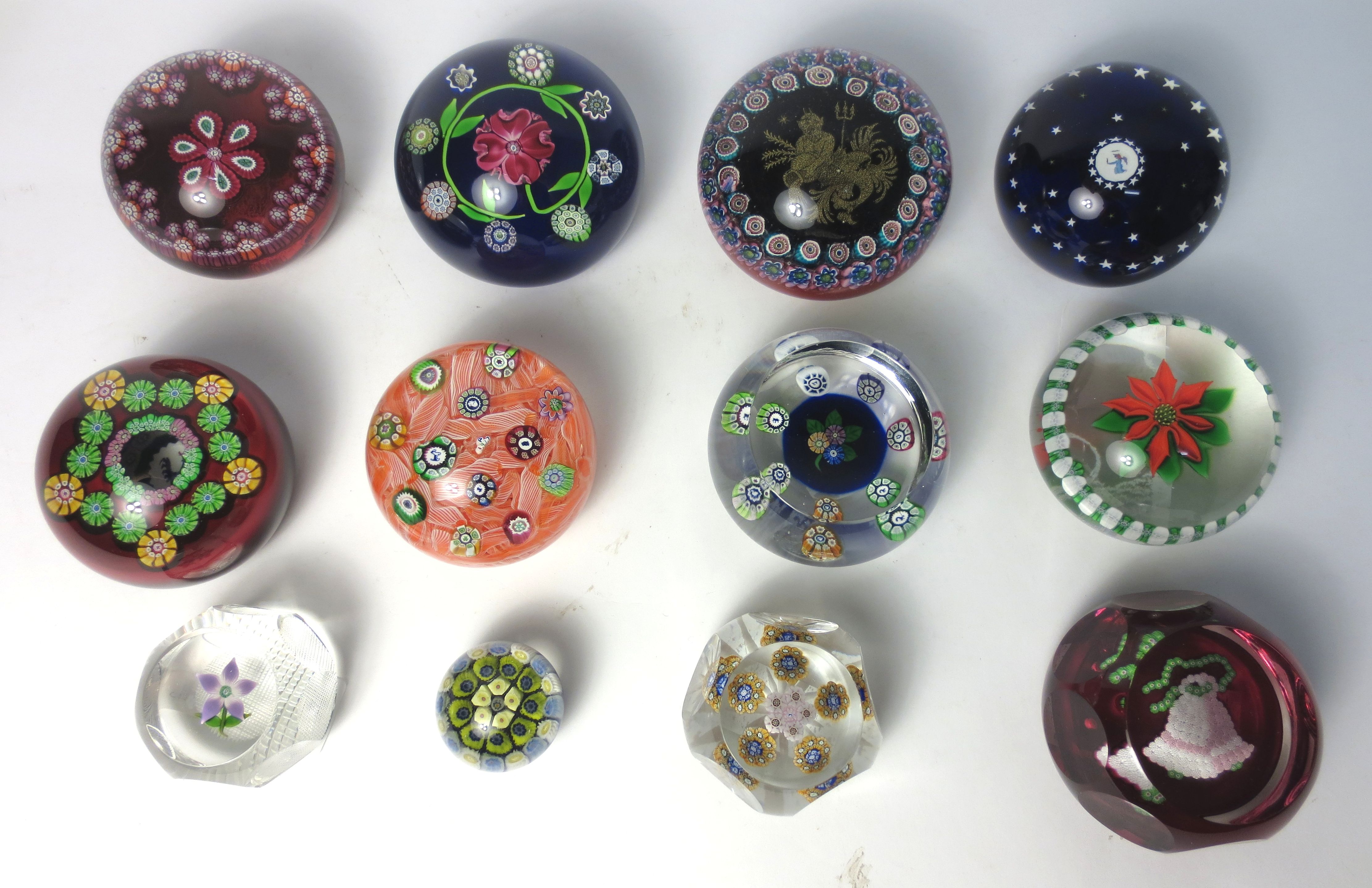 Bonhams : Twelve various Perthshire paperweights Circa 1970s