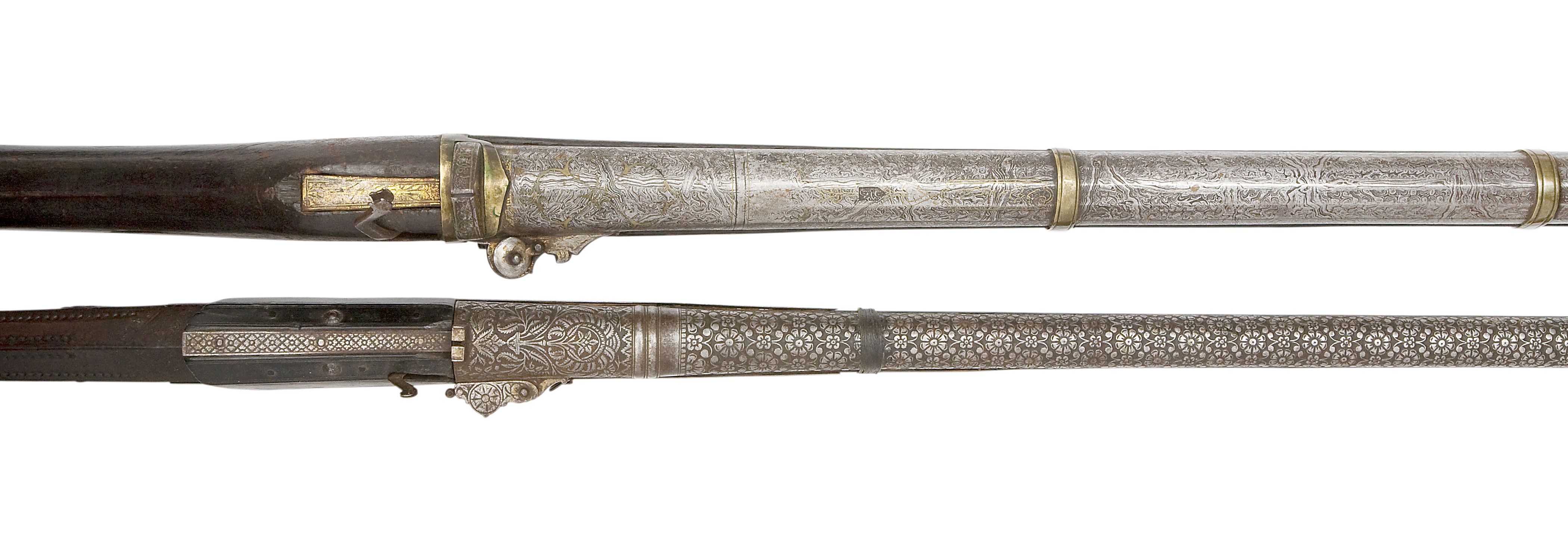 Bonhams : An Indian Matchlock Rifle With Elaborately Twist Barrel