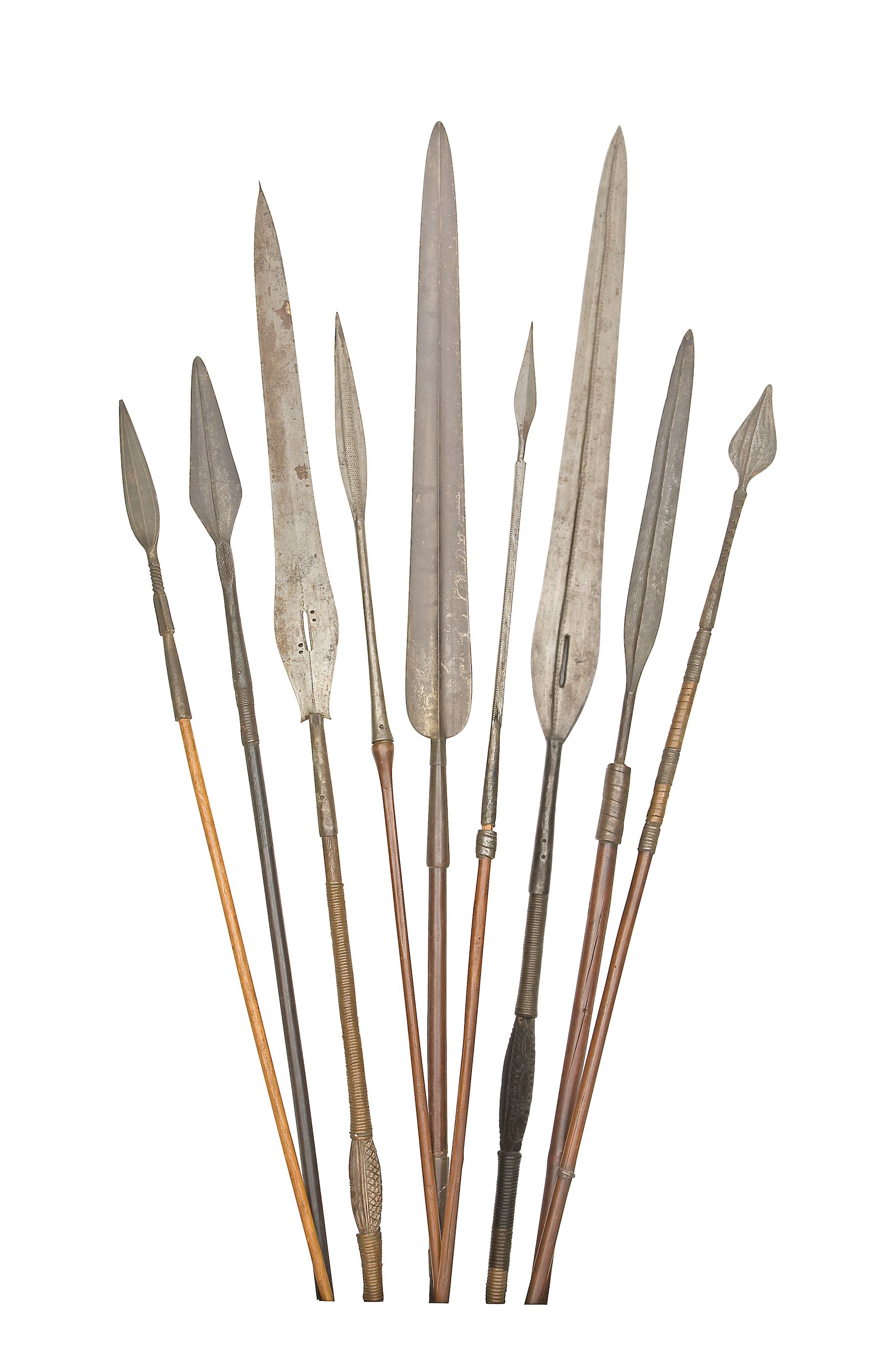 Bonhams : Nine Various African Spears