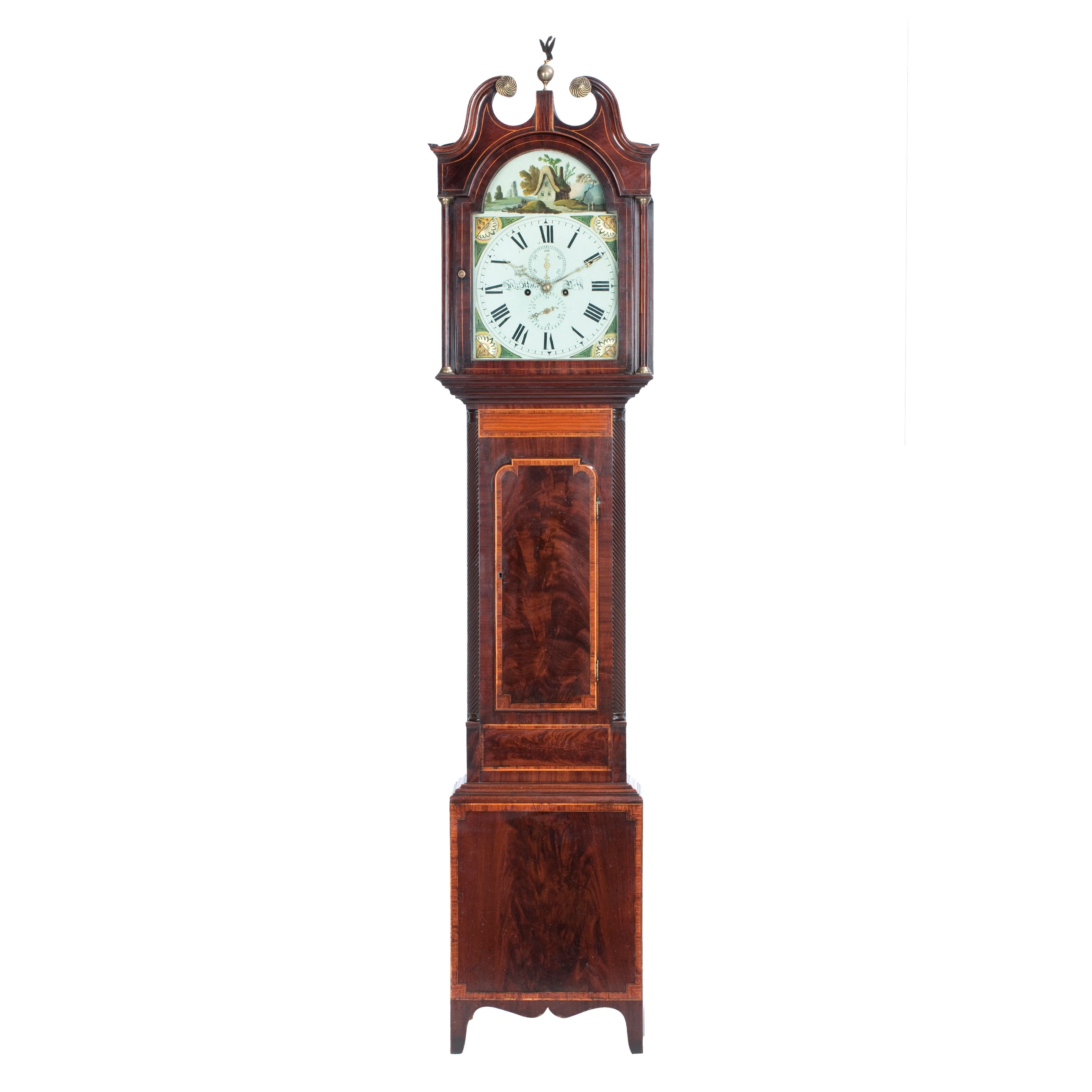 Bonhams : A 19th century mahogany longcase clock The dial inscribed ...