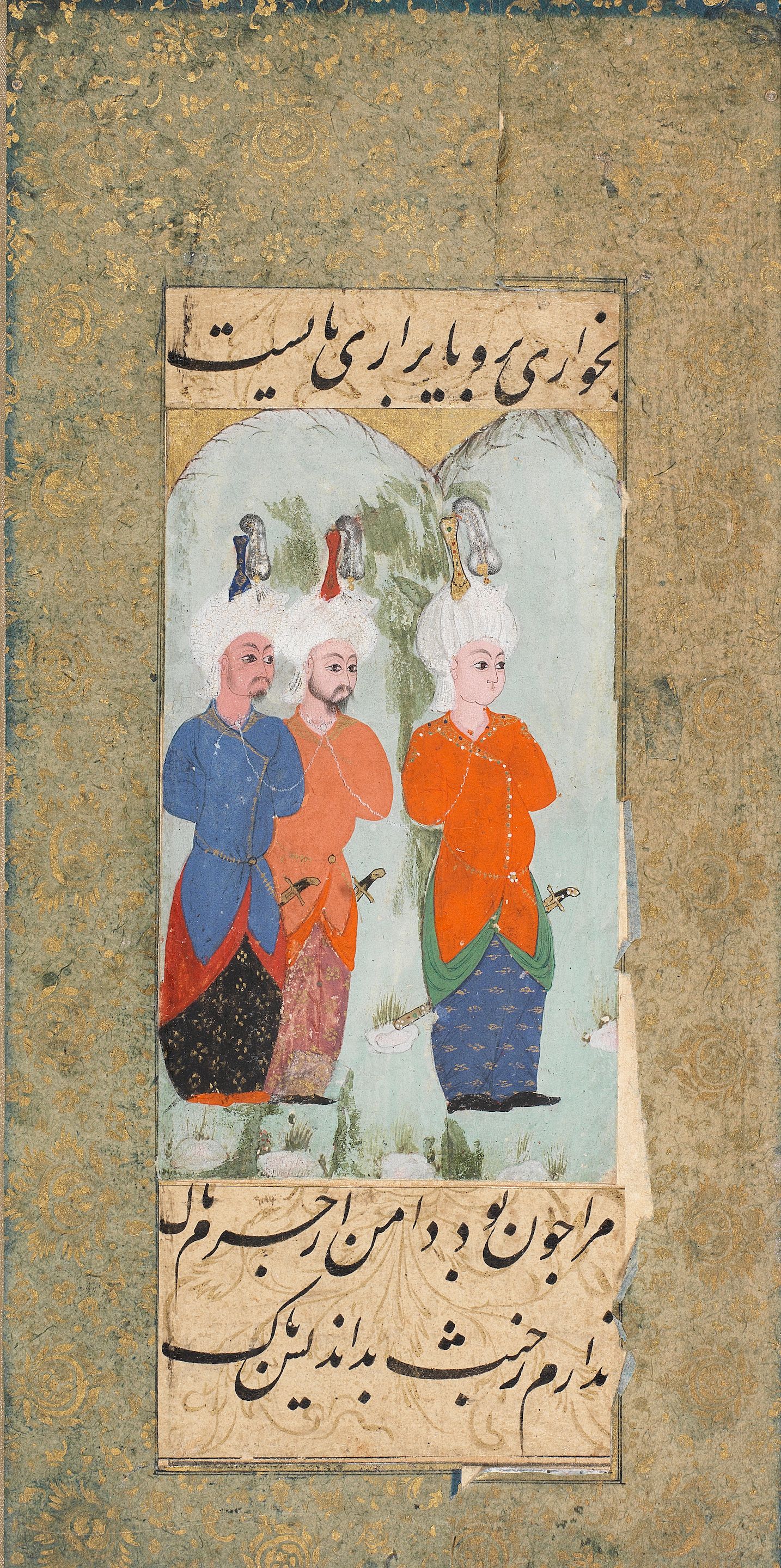 Ottoman Miniature Ottoman Miniature Depicting Suleiman I The