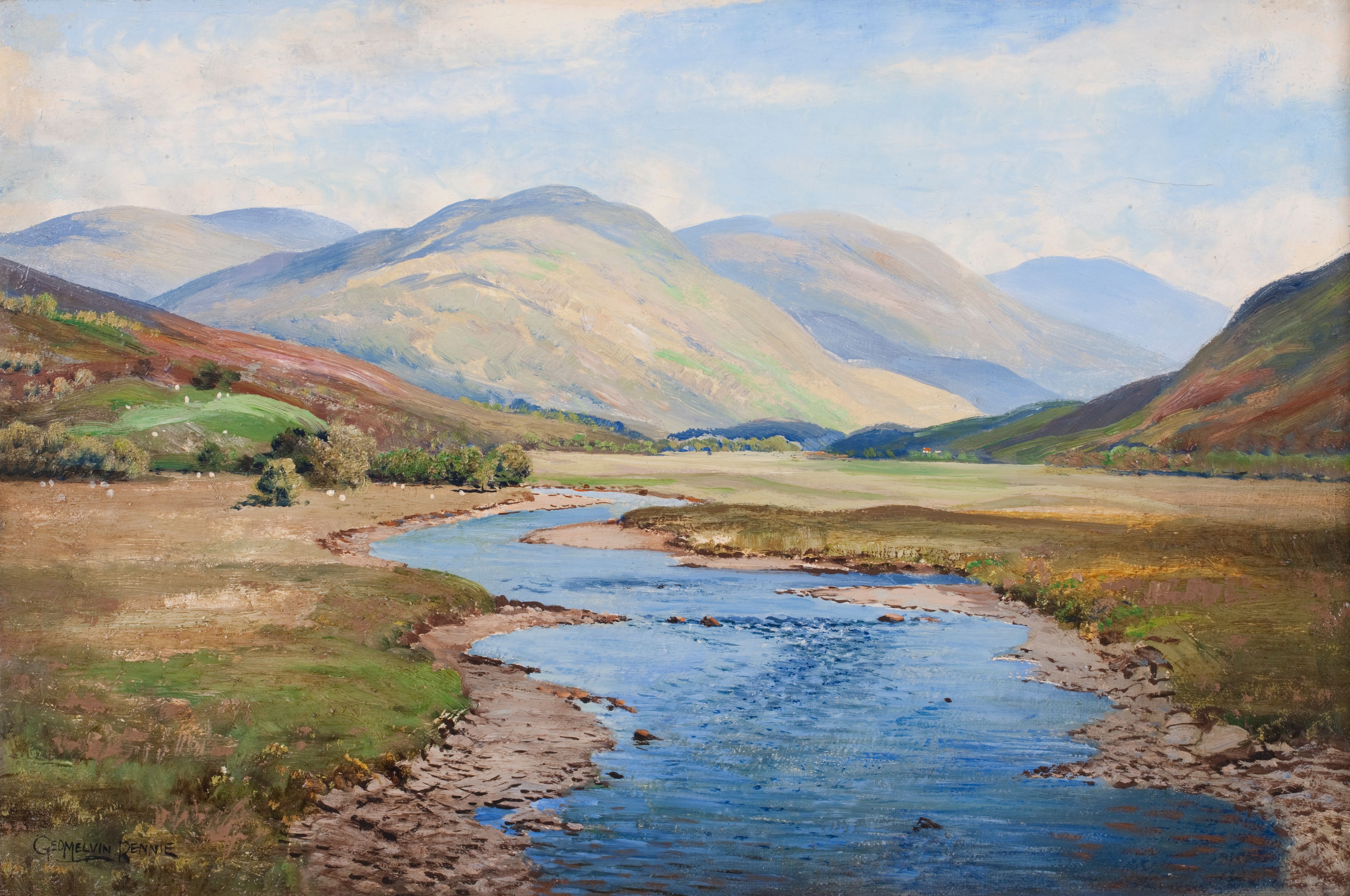 Bonhams : George Melvin Rennie (Scottish, 1874-1953) Hill track