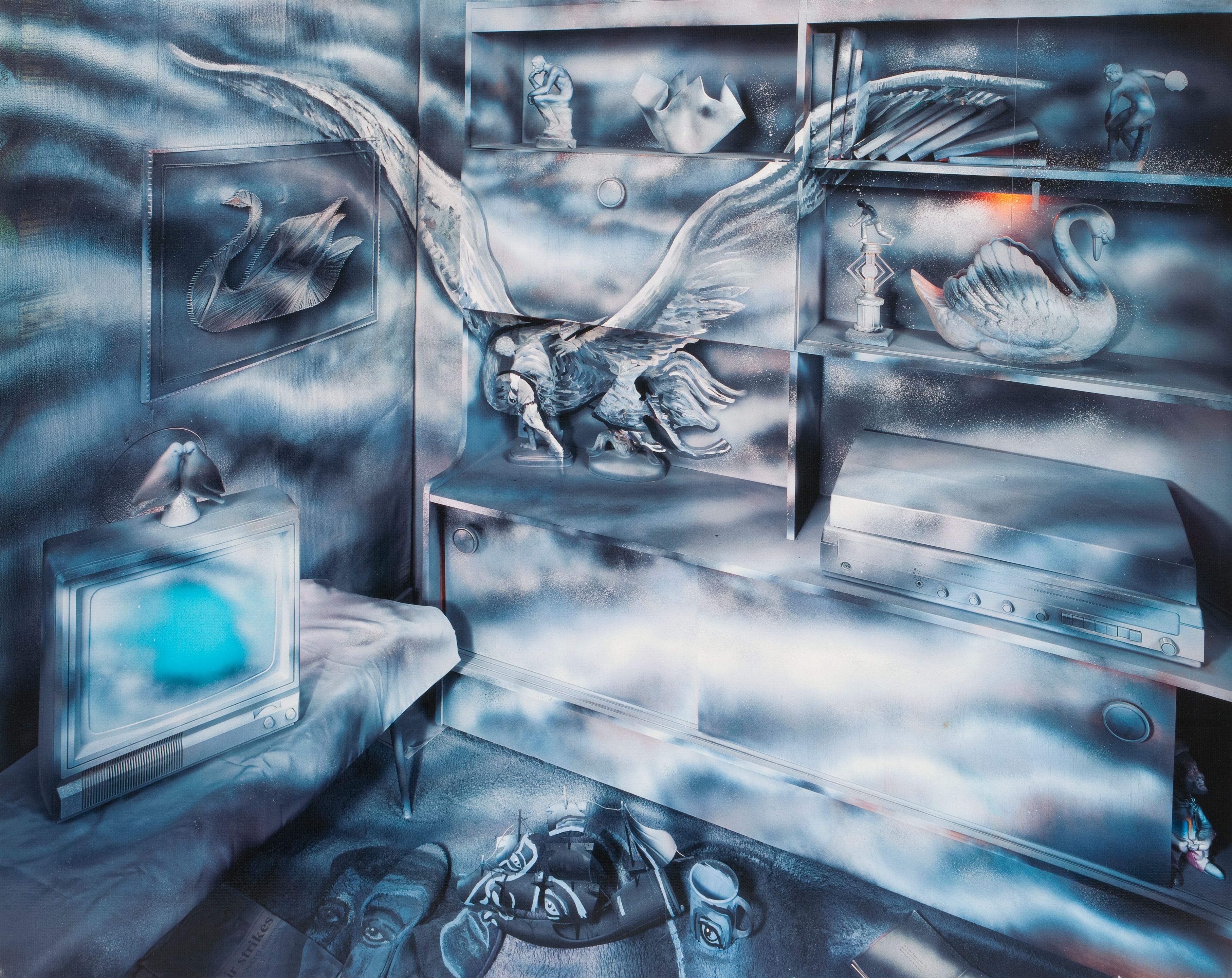 Bonhams : Calum Colvin (Scottish, born 1961) Surreal interior unframed