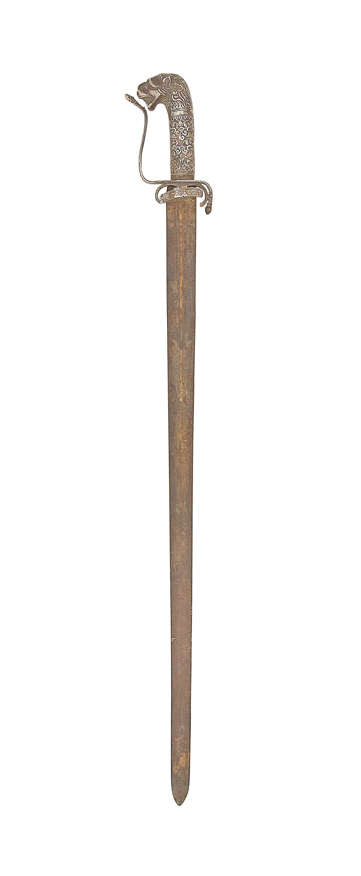 Nimcha Sword An Early 20th Century North African Algerian / Moroccan