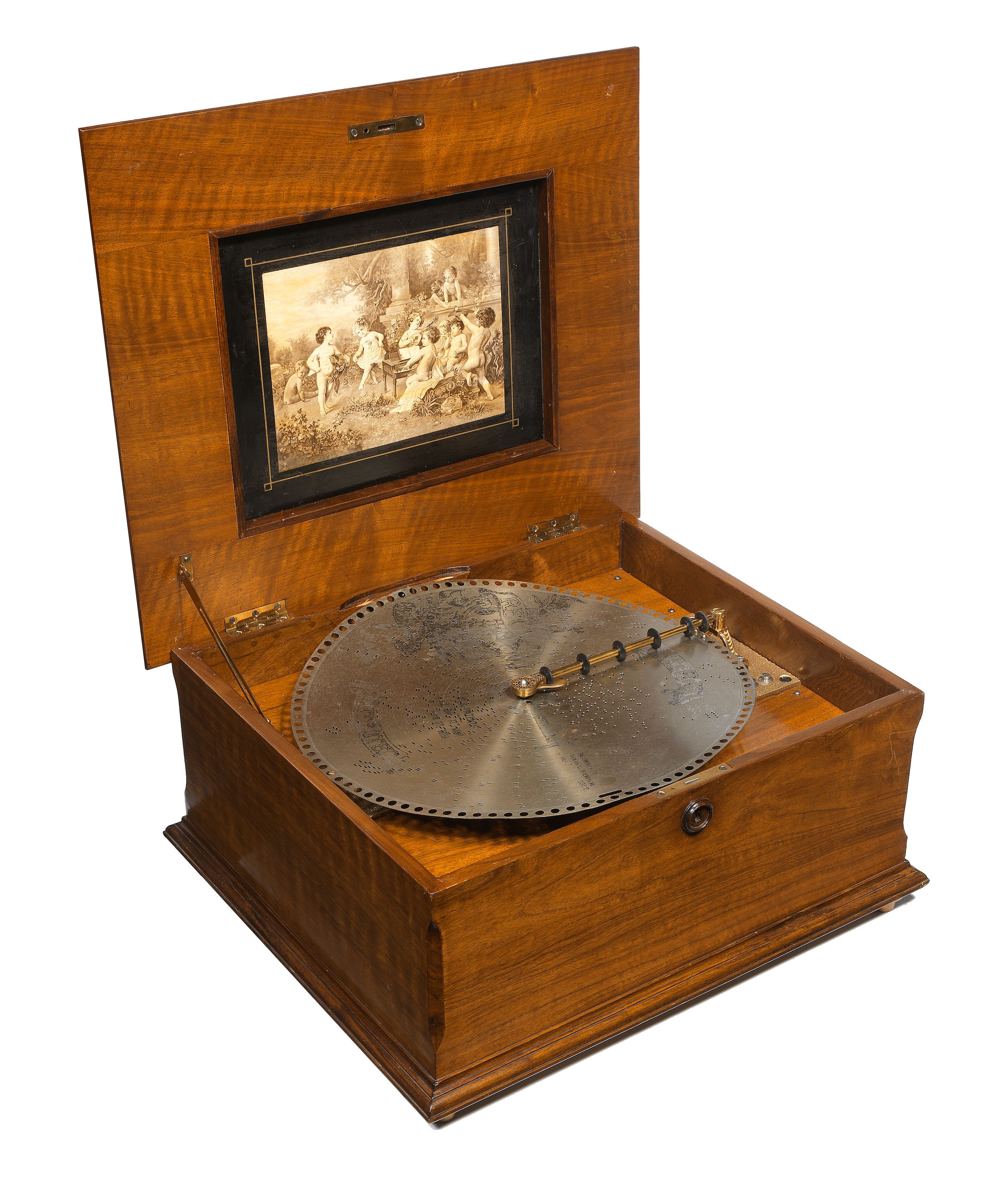 Bonhams : A 15 1/2 inch polyphon disc musical box German, Circa 1900,